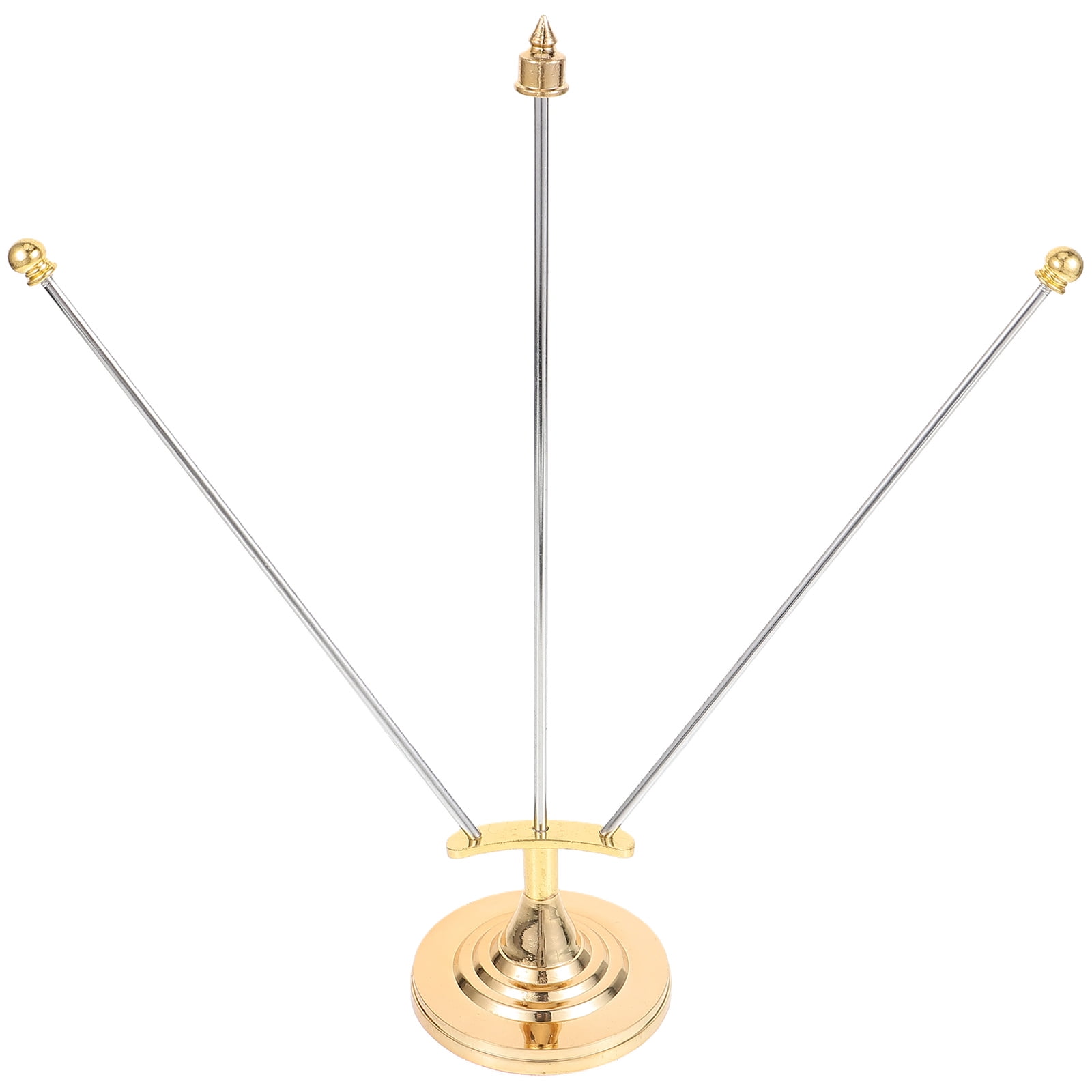 unbranded Desk Flag Pole with Stand Metal Flag Pole Stable Base Flag ...