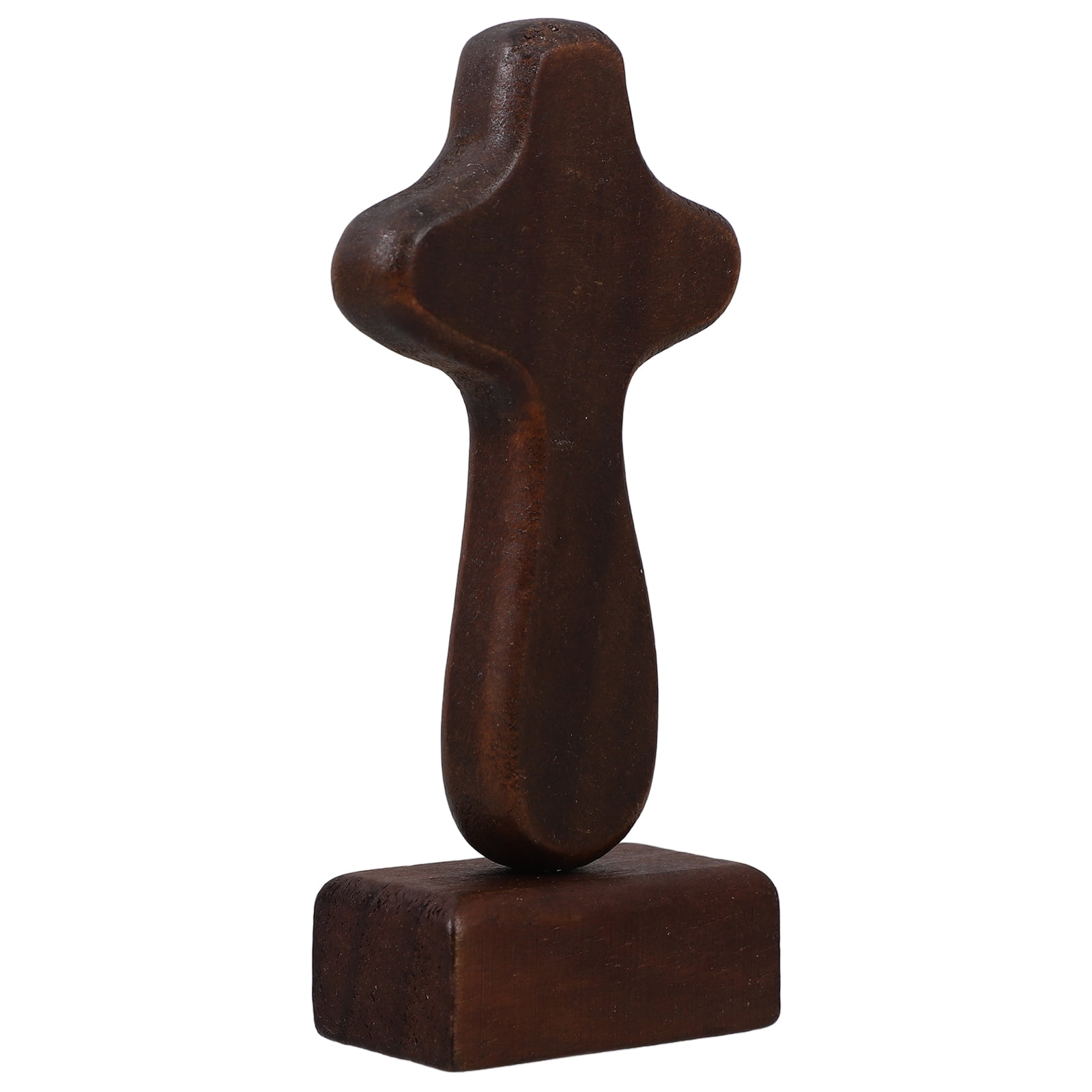 unbranded Desk Wooden Cross Craft Handheld Wooden Cross Pocket Prayer ...
