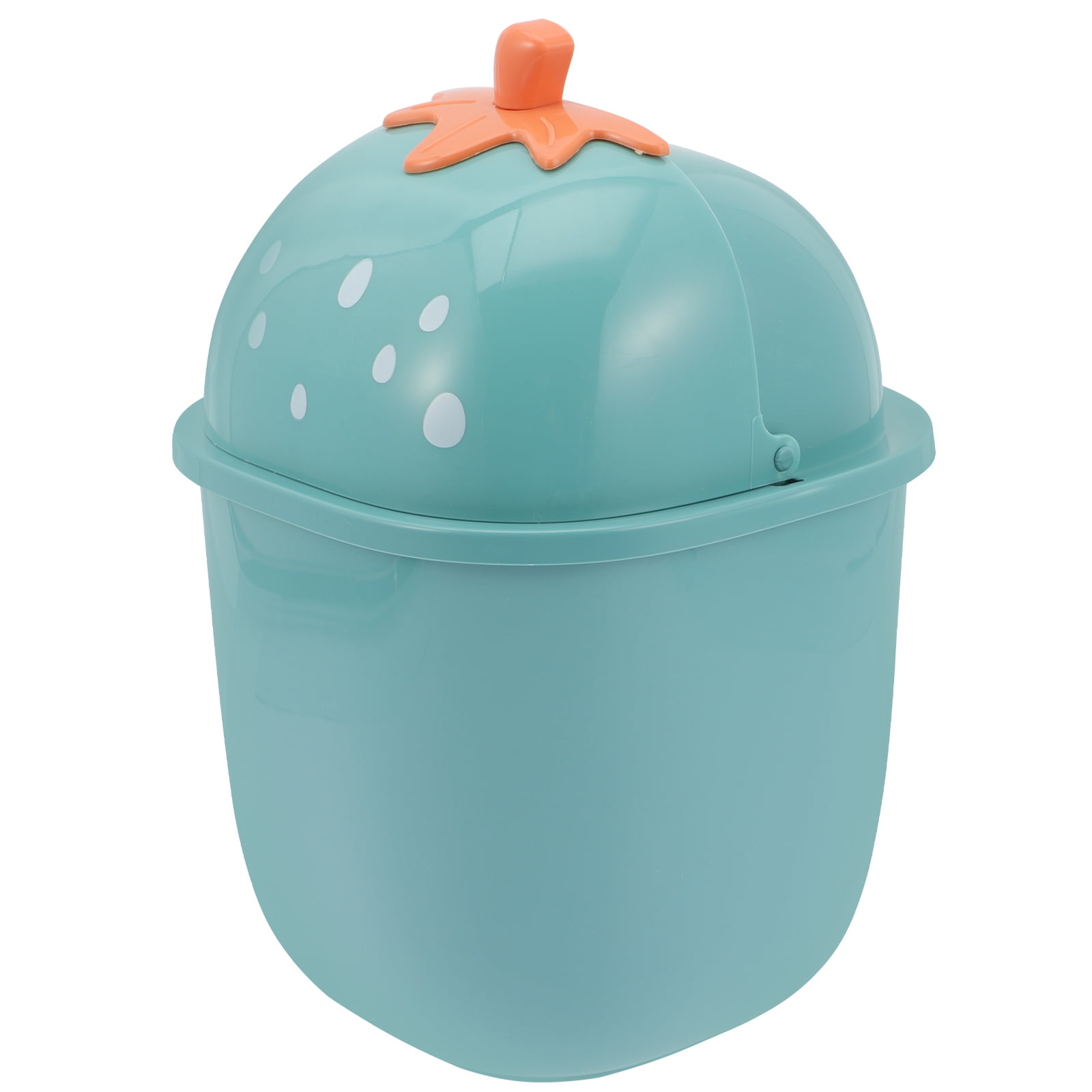 unbranded Desktop Trash Can Folding Table Garbage Container Flip-type ...