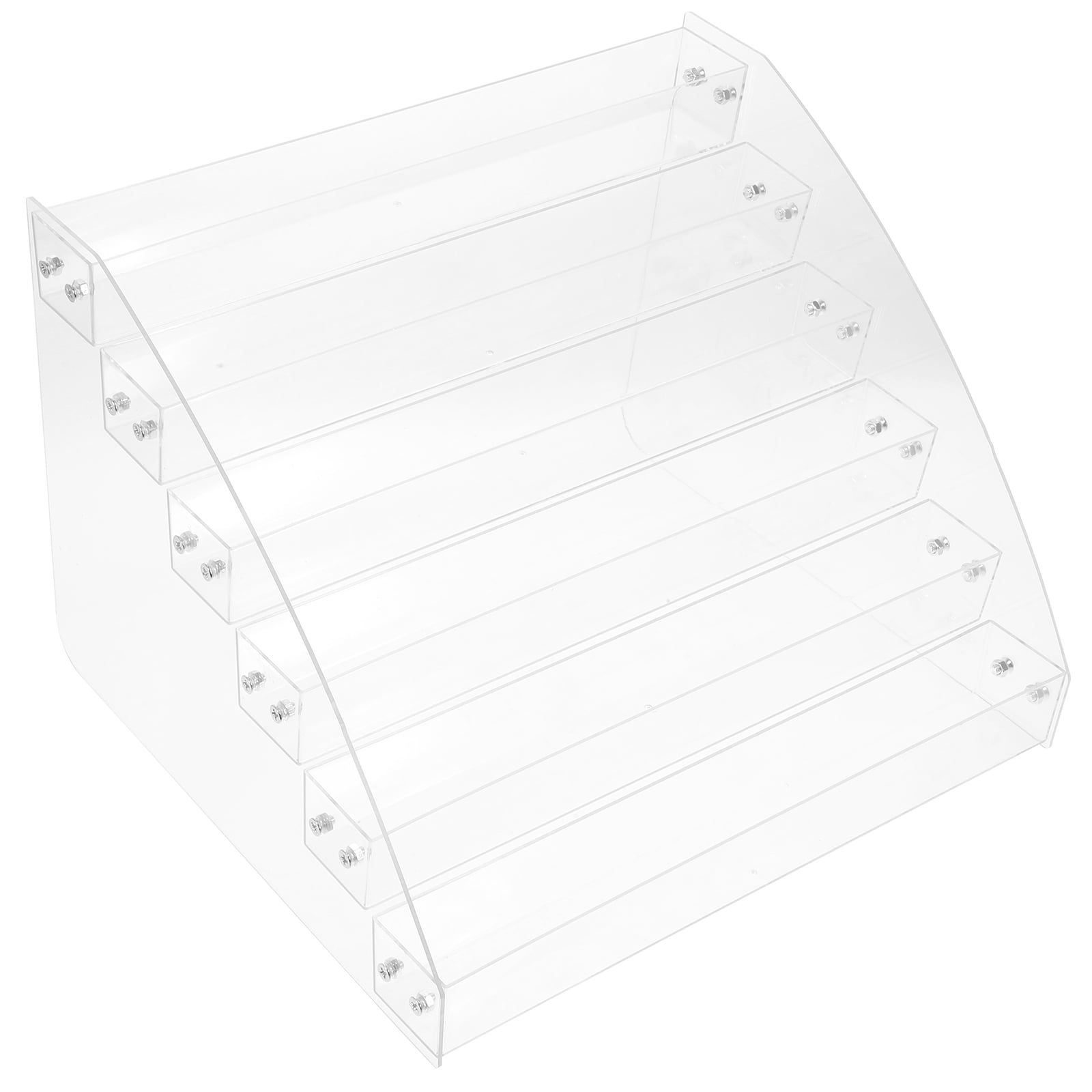 unbranded Display Shelf Transparent Acrylic Glasses Storage Rack Step ...