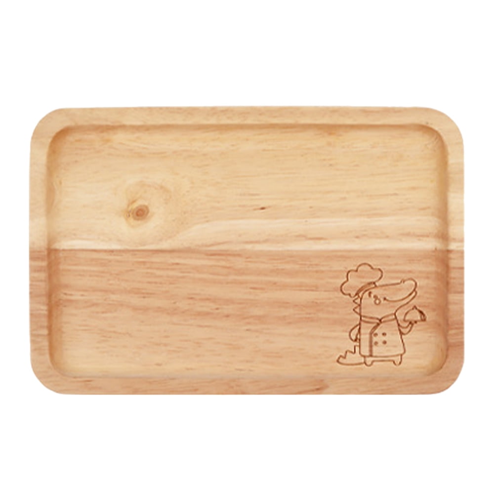 unbranded Display Wicker Solid Wood Bread Tray 22.00X14.60X1.50CM ...