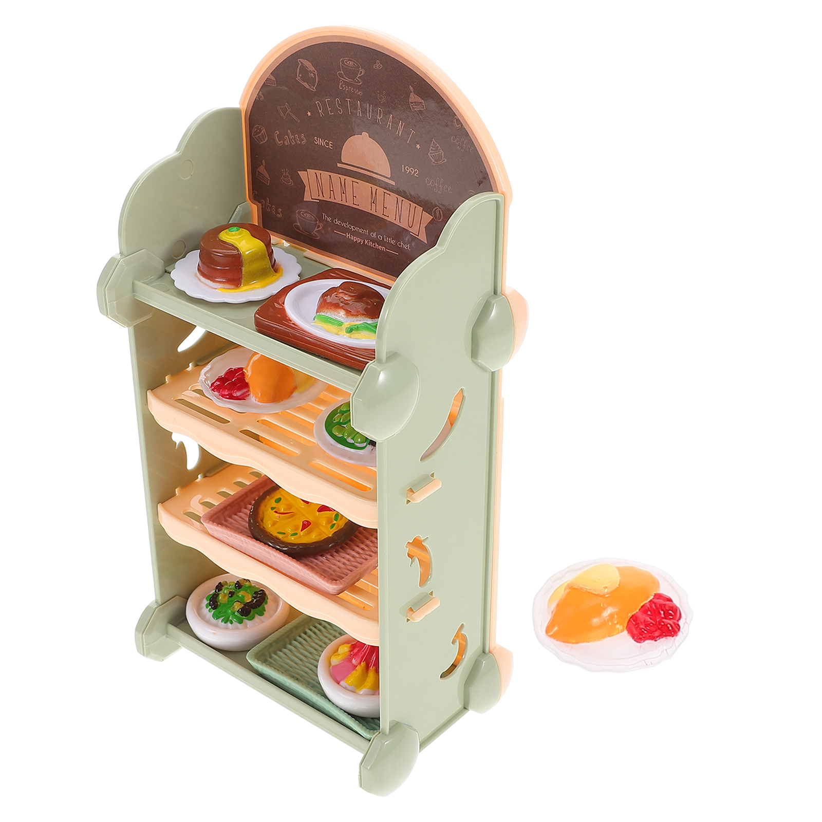 unbranded Divided Snack Tray with Lid Simulation Food Toy Child ...