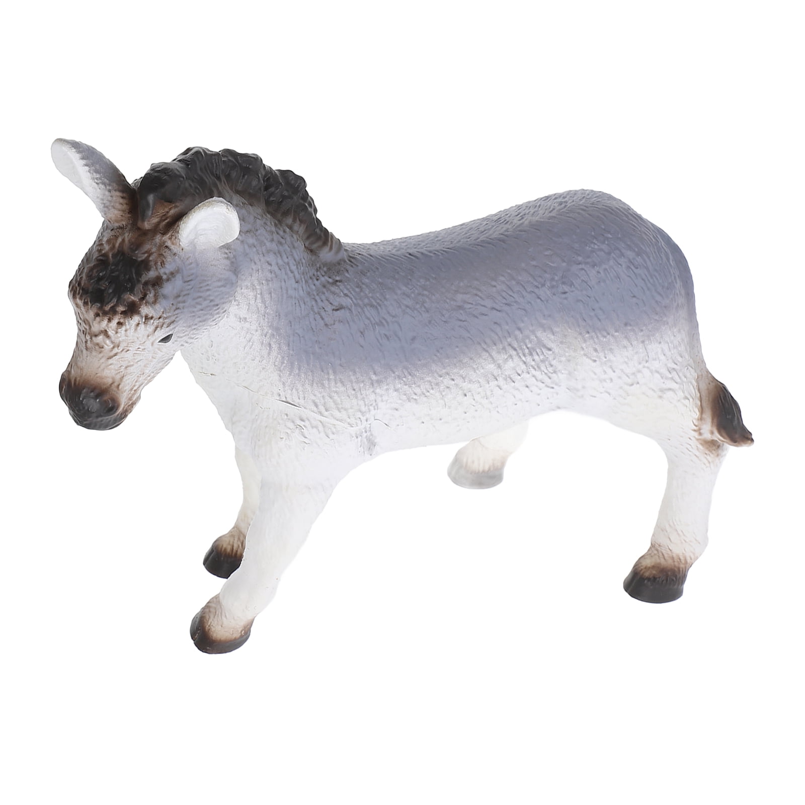 unbranded Donkey Model Donkey Decoration Standing Donkey Toy Farm ...