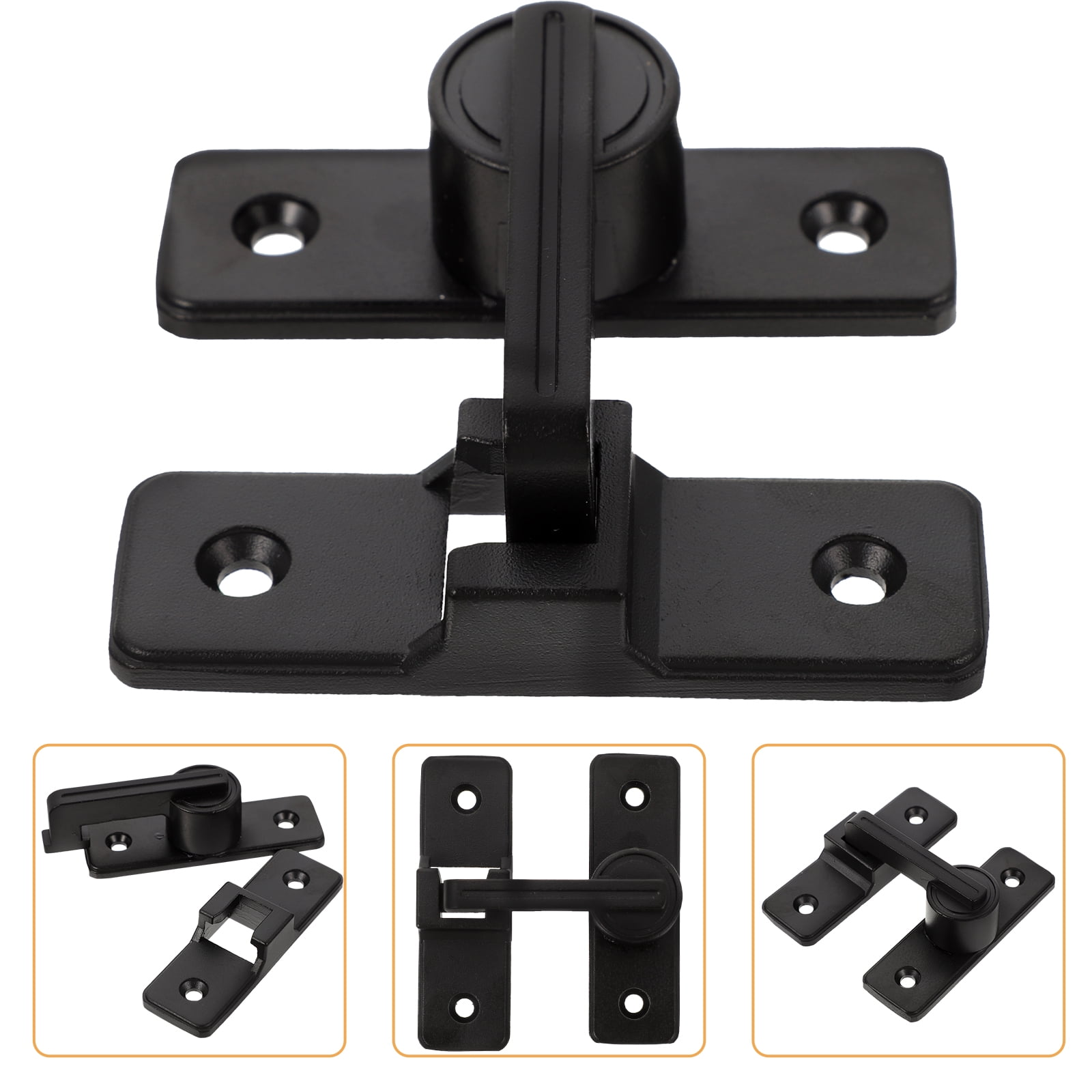 unbranded Door Bottom Seal Strip Lock Punch-free Buckle Sliding Latch ...