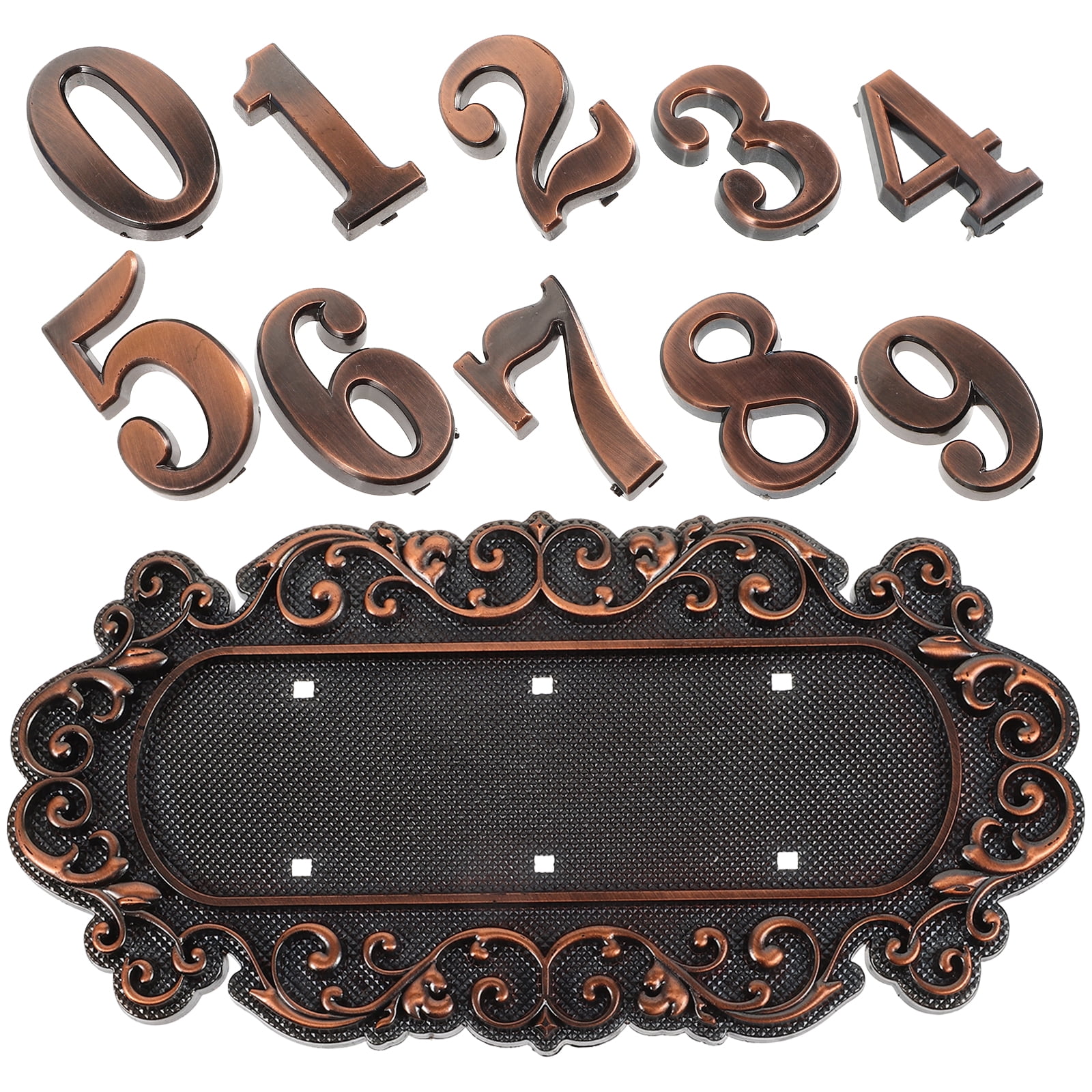 unbranded Door Number Plaques for Wall Doorbell Ring Retro House Sign ...