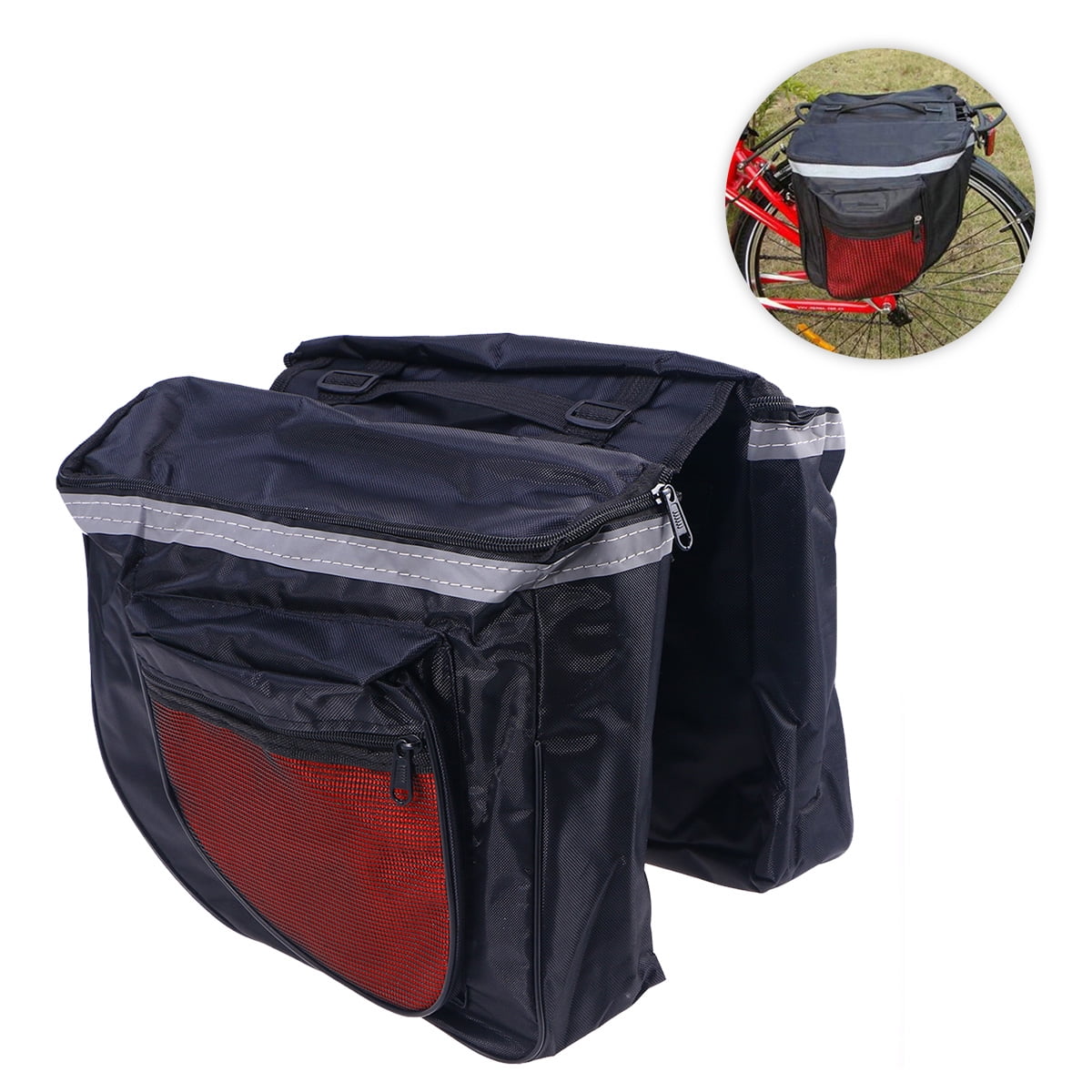 unbranded Double Side Rear Back Bag Waterproof Mountain and Road Bike ...