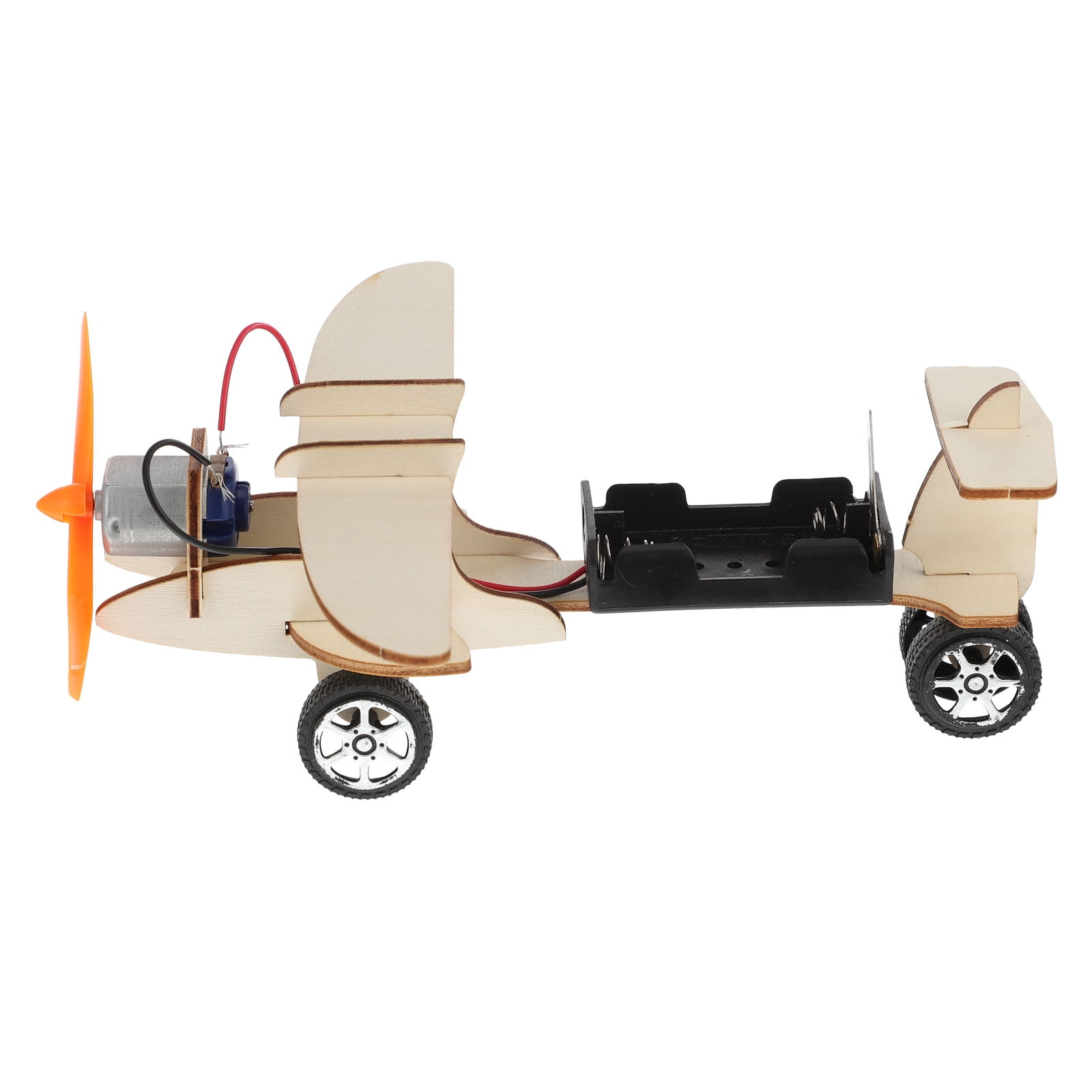 1 Set DIY Wooden Glide Aircraft Model Toy Simulated Aircraft (without ...