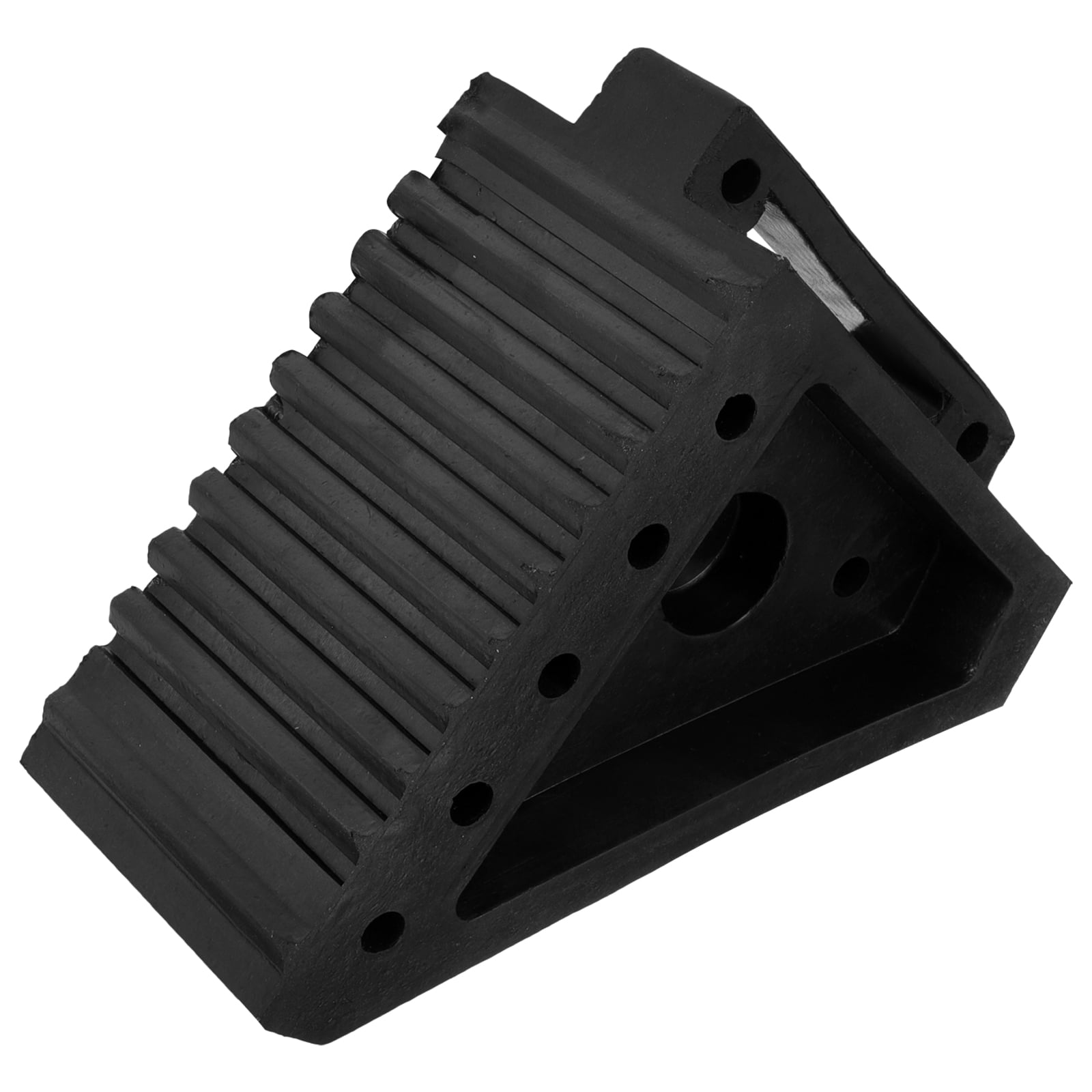 GOOHOCHY Small Wheel Chocks Tire Support Pad Black Rubber 1Set ...