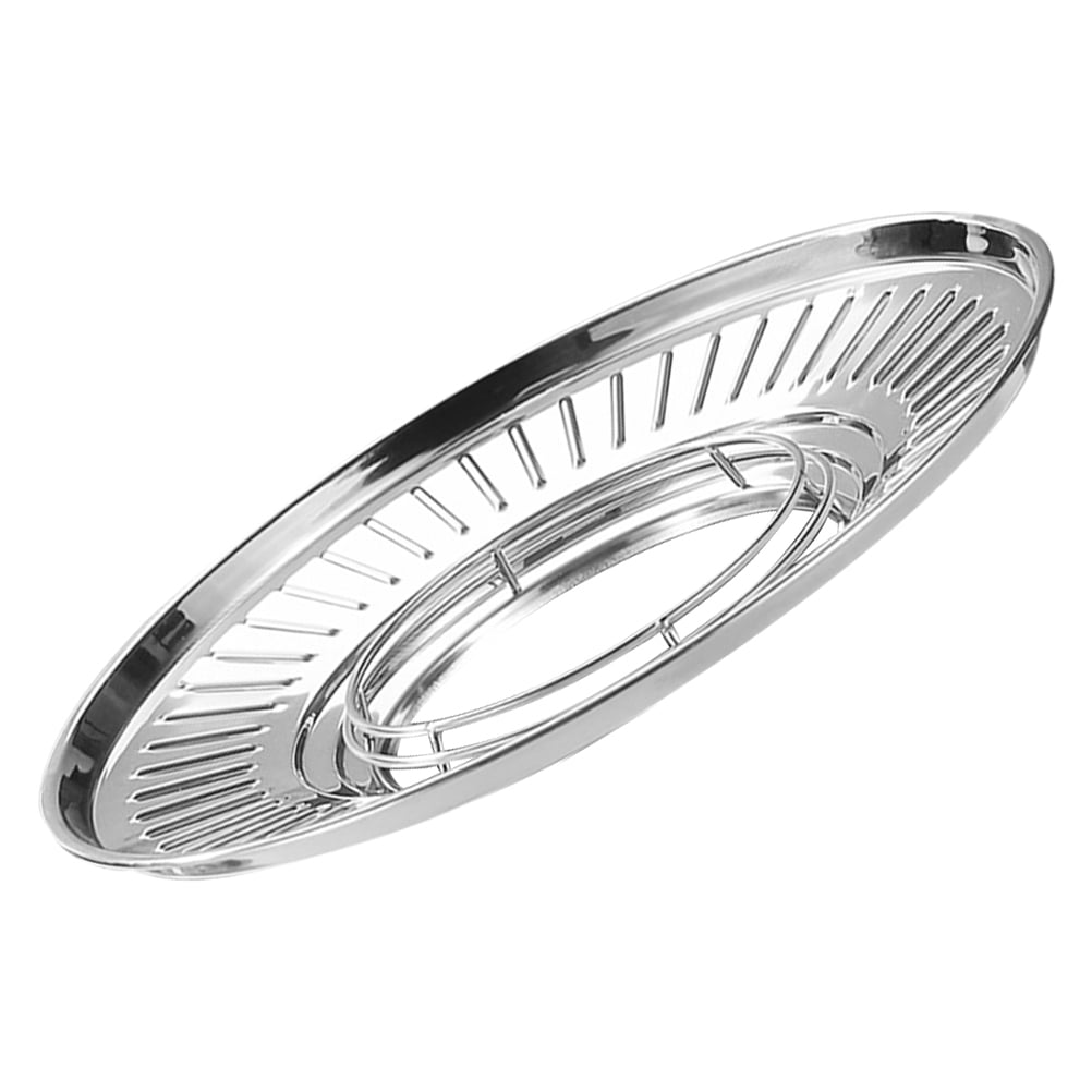 LITINKIMI Stainless Steel Drain Rack Oil Drain Plate Silver 1Pcs ...