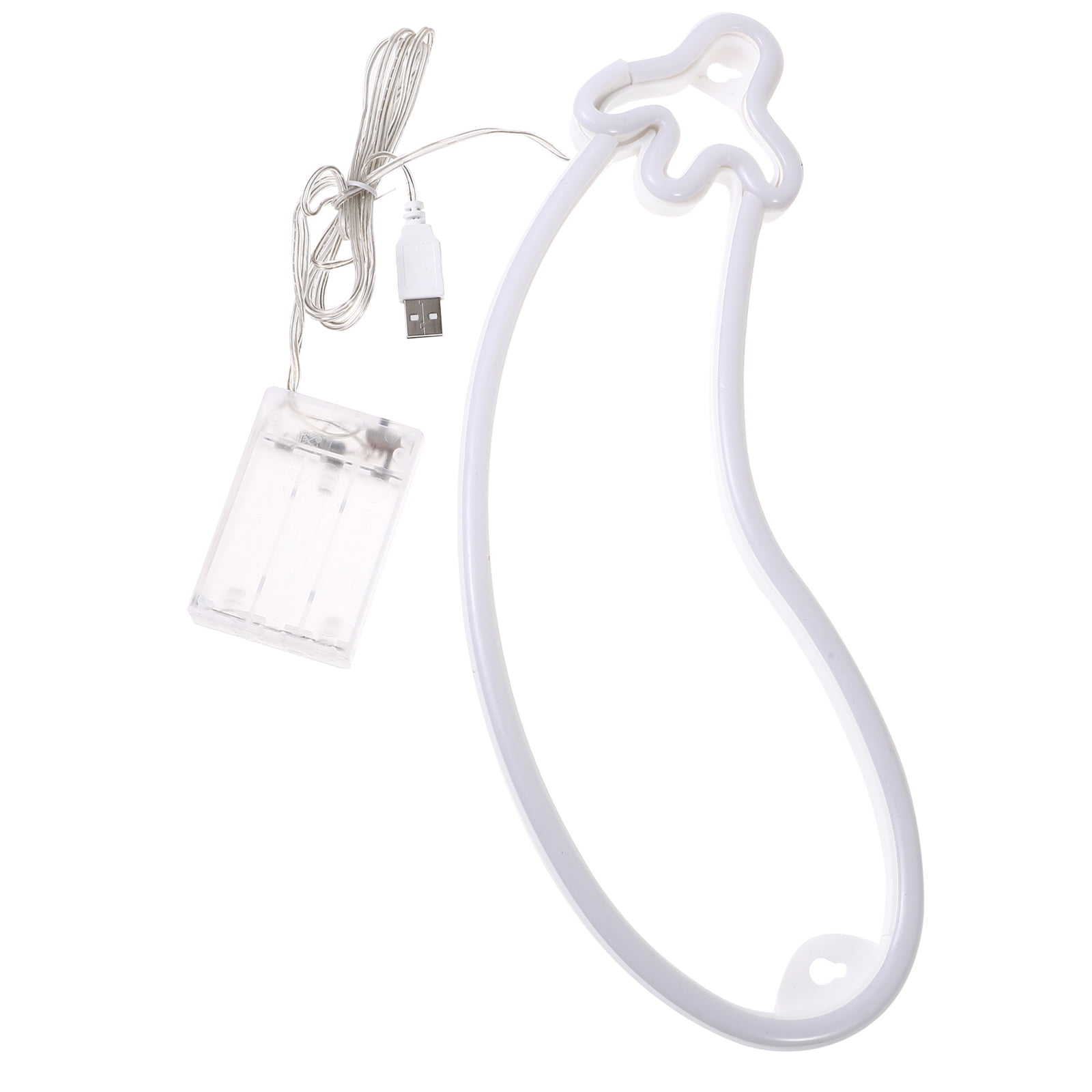 Unbranded Neon Eggplant LED Name Sign for Wall Decor, Child Room White ...