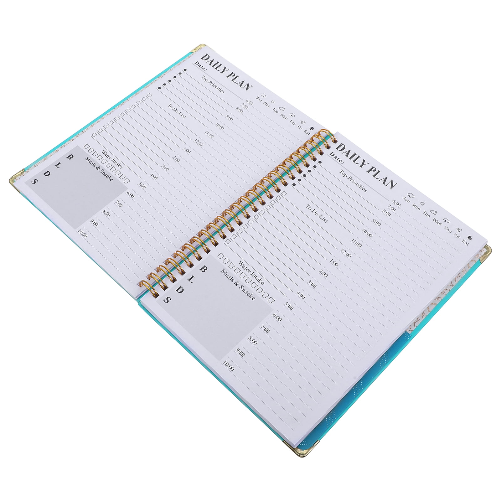 unbranded English Budget Book Bulk Spiral Notebooks with Dividers and ...