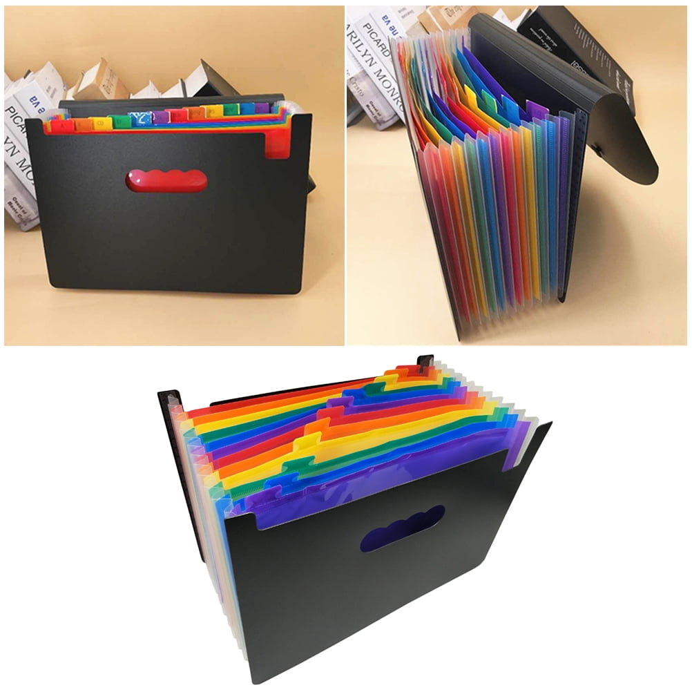 unbranded Expanding File Folder Organizer Flashcard Organiser Teal ...