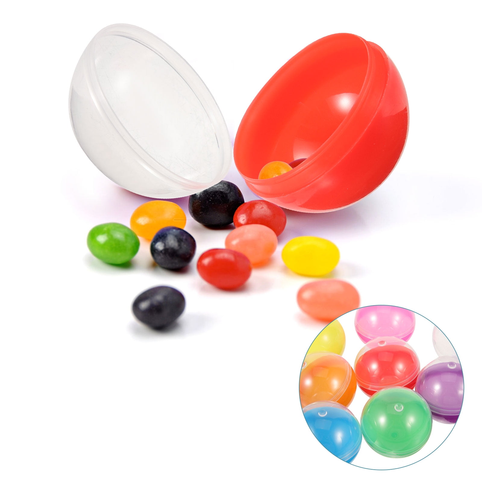 HOOWIFFY Storage Round Fillable Balls Plastic 50Set - Walmart.com