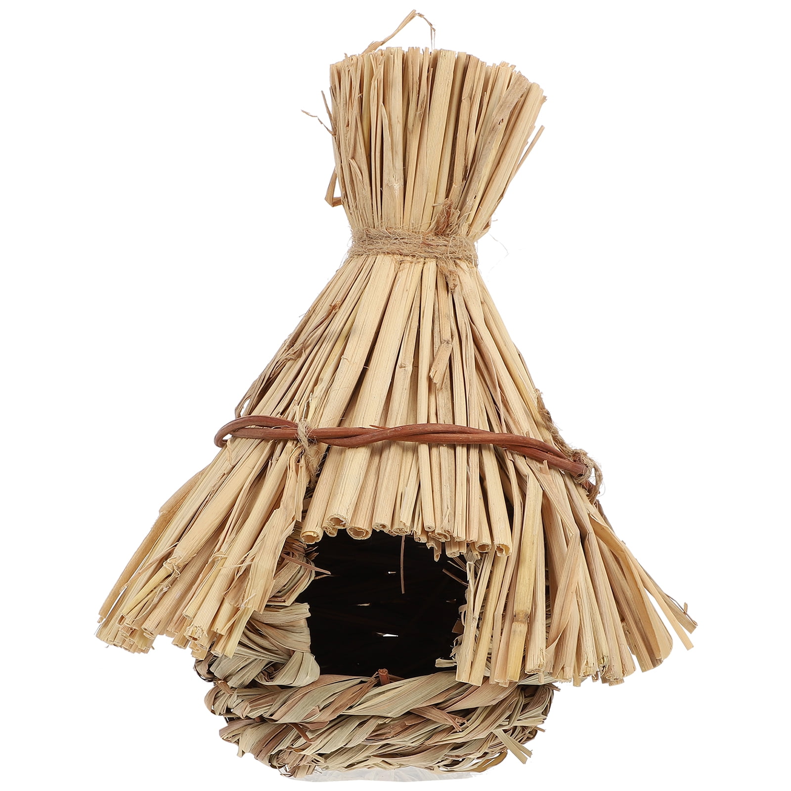 unbranded Finch Straw Bird Nest Parrots Little Houses for Birds Yellow ...