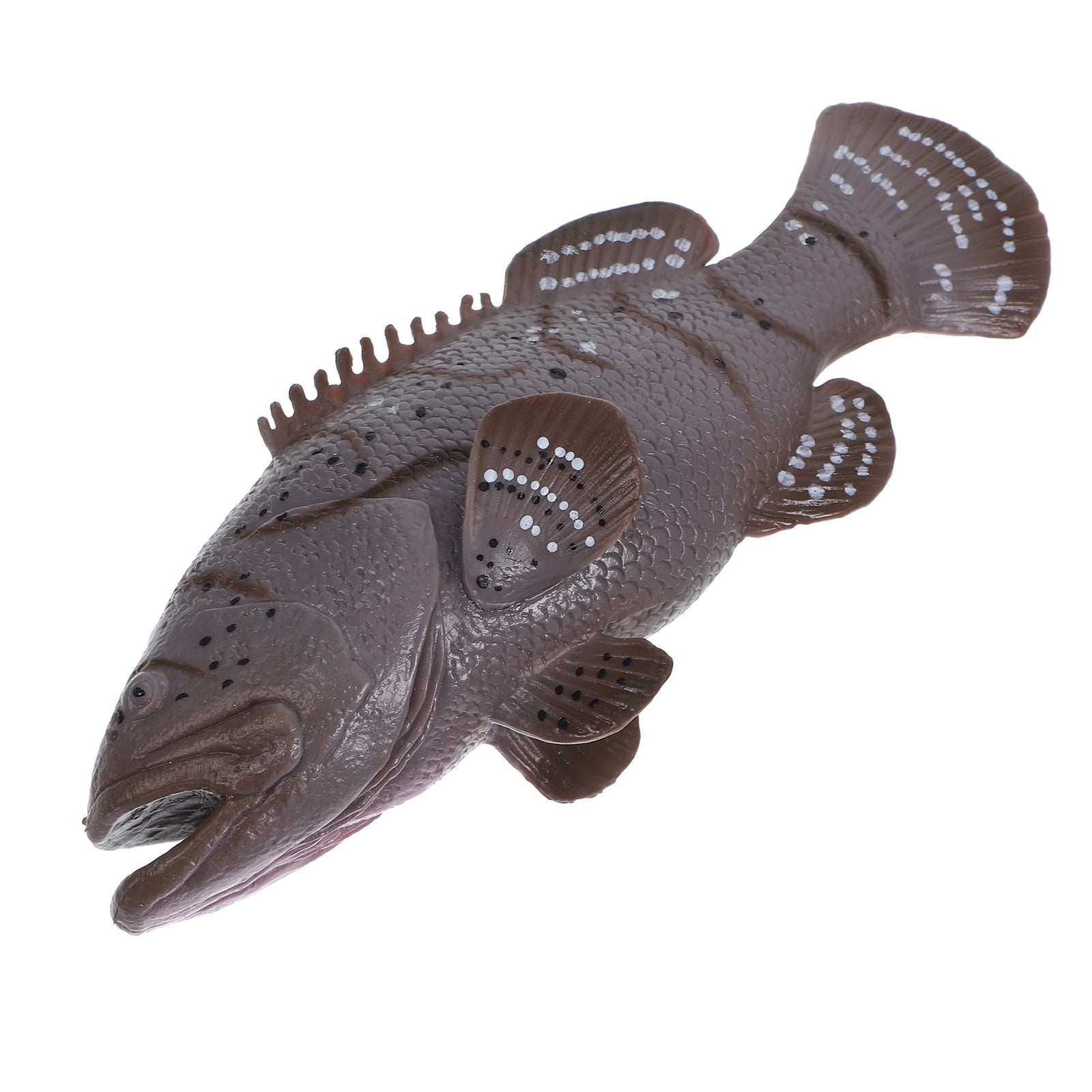 unbranded Fish Figurine Simulation Grouper Plastic Grouper Model ...