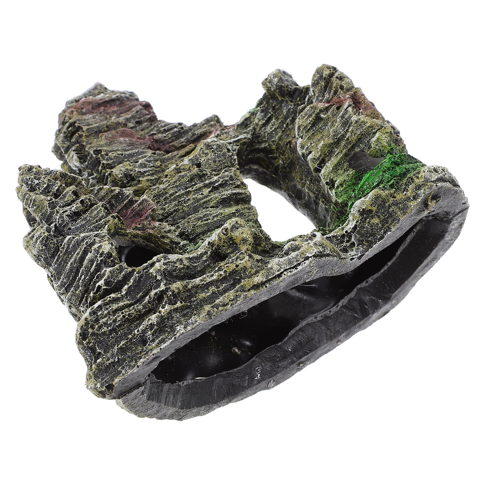 unbranded Fish Tank Hiding Stone Aquarium Landscape Rock Resin Fish ...