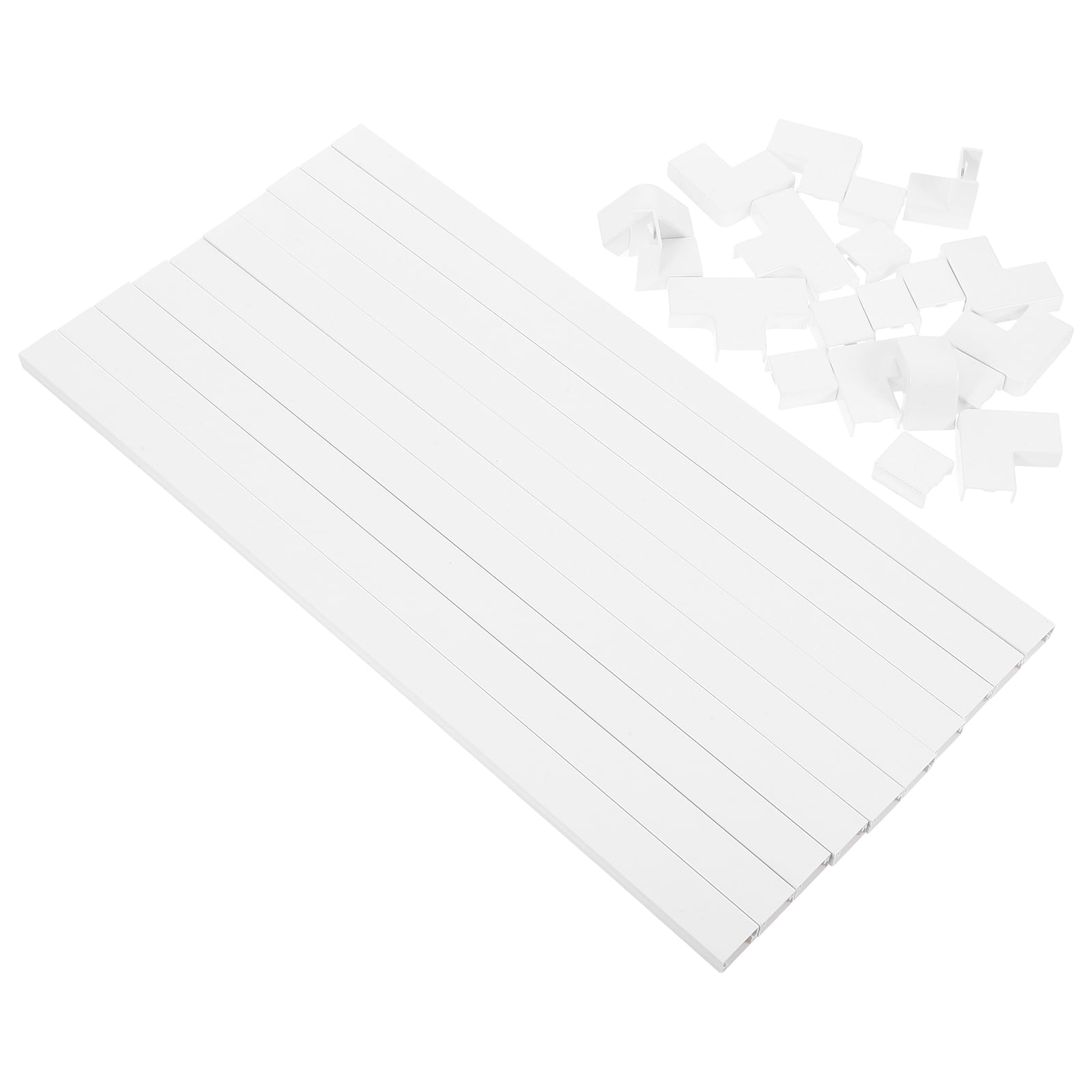 SKISUNO Wire Concealers Cord Hider White PVC 1 Set Modern Style For TV ...