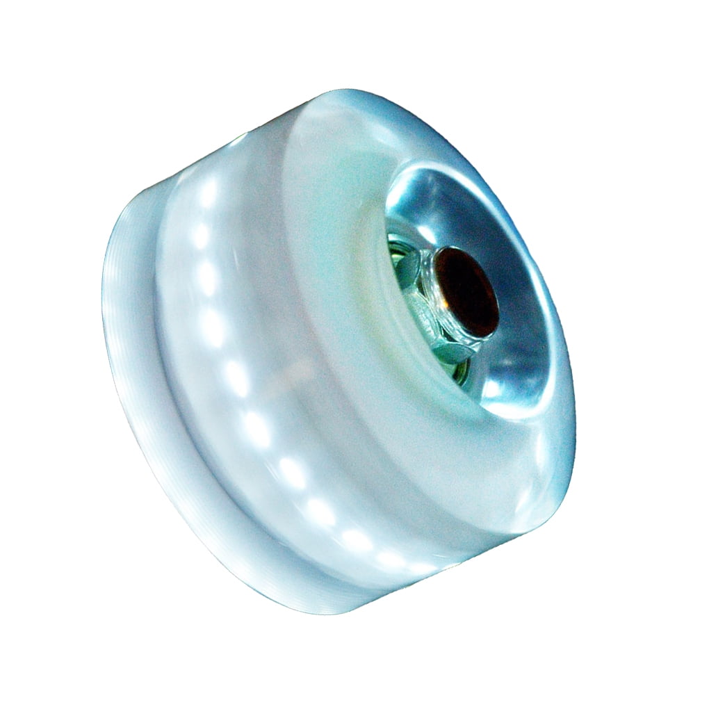chidgrass Flashing Light Up Quad Roller LED Round Skate Wheels Reducing ...
