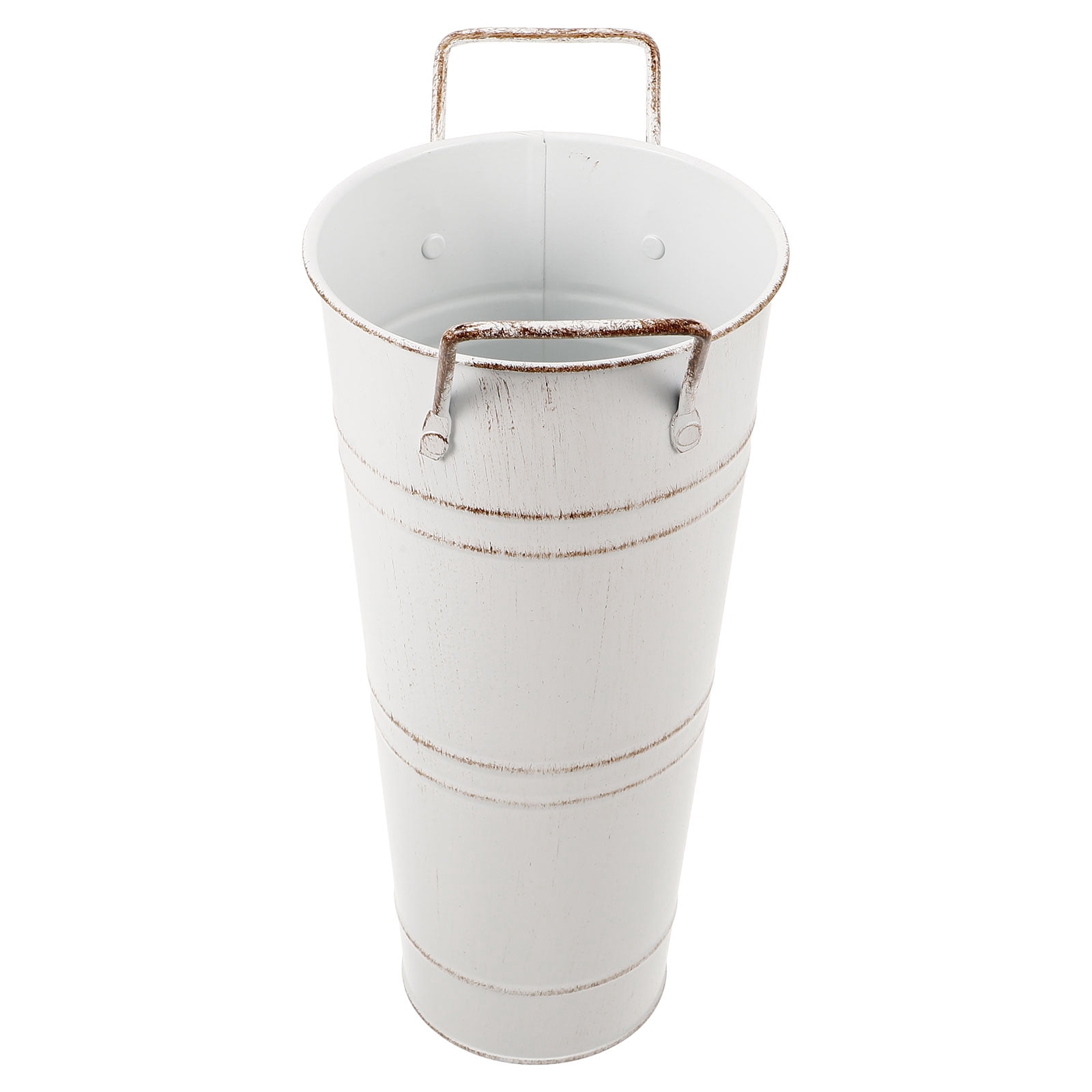 unbranded Flower Bucket Rustic Decorative Flower Bucket Double Handles ...