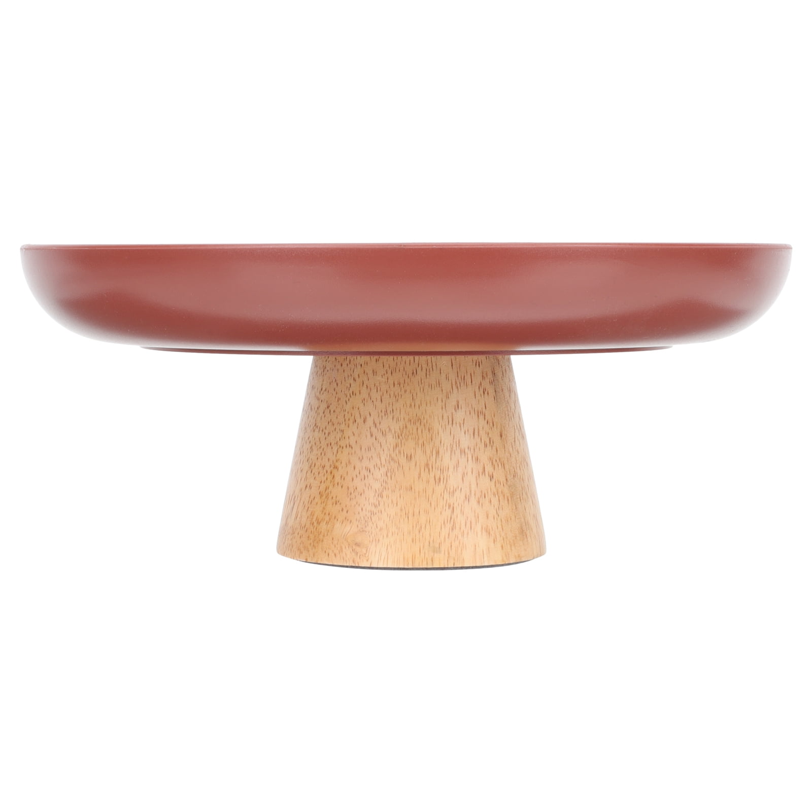 unbranded Footed Cake Tray Wood Cake Holder Food Foretaste Plate Footed ...