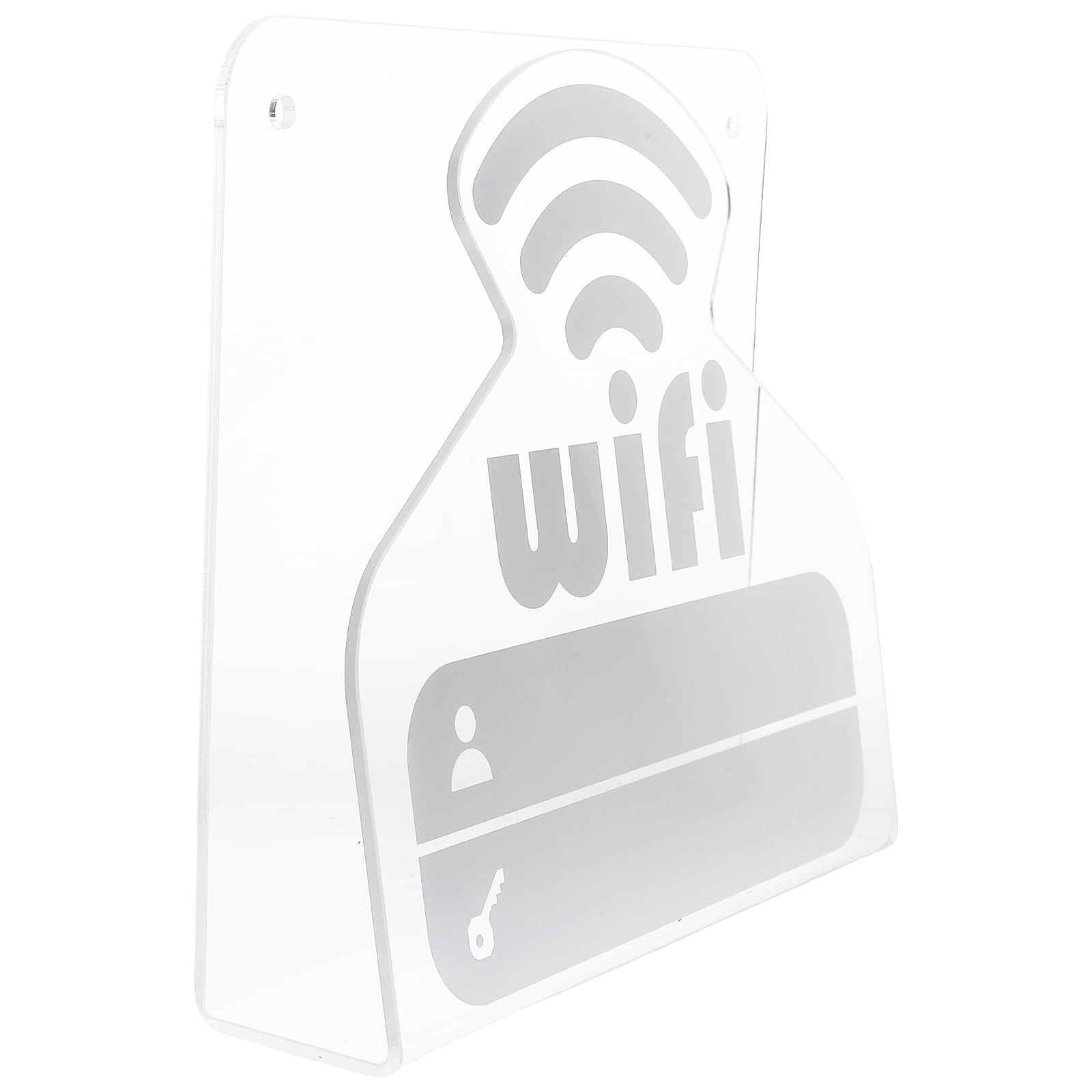 unbranded Freestanding Acrylic Wifi Sign Rewritable Account and ...