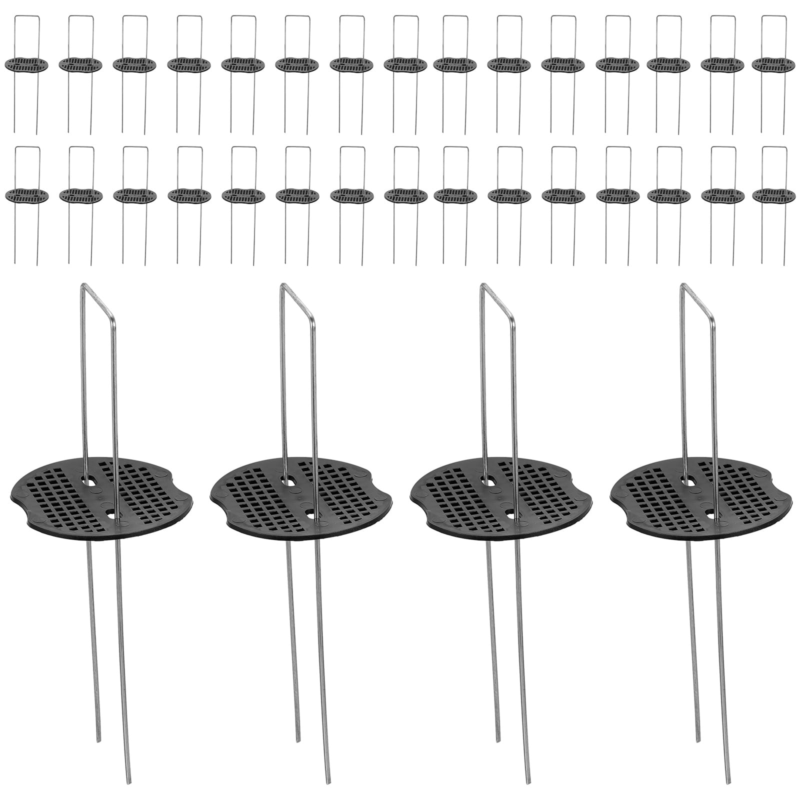 unbranded Garden Peg Set U Shaped Nail Anti-rust Fence Stakes - Walmart.com