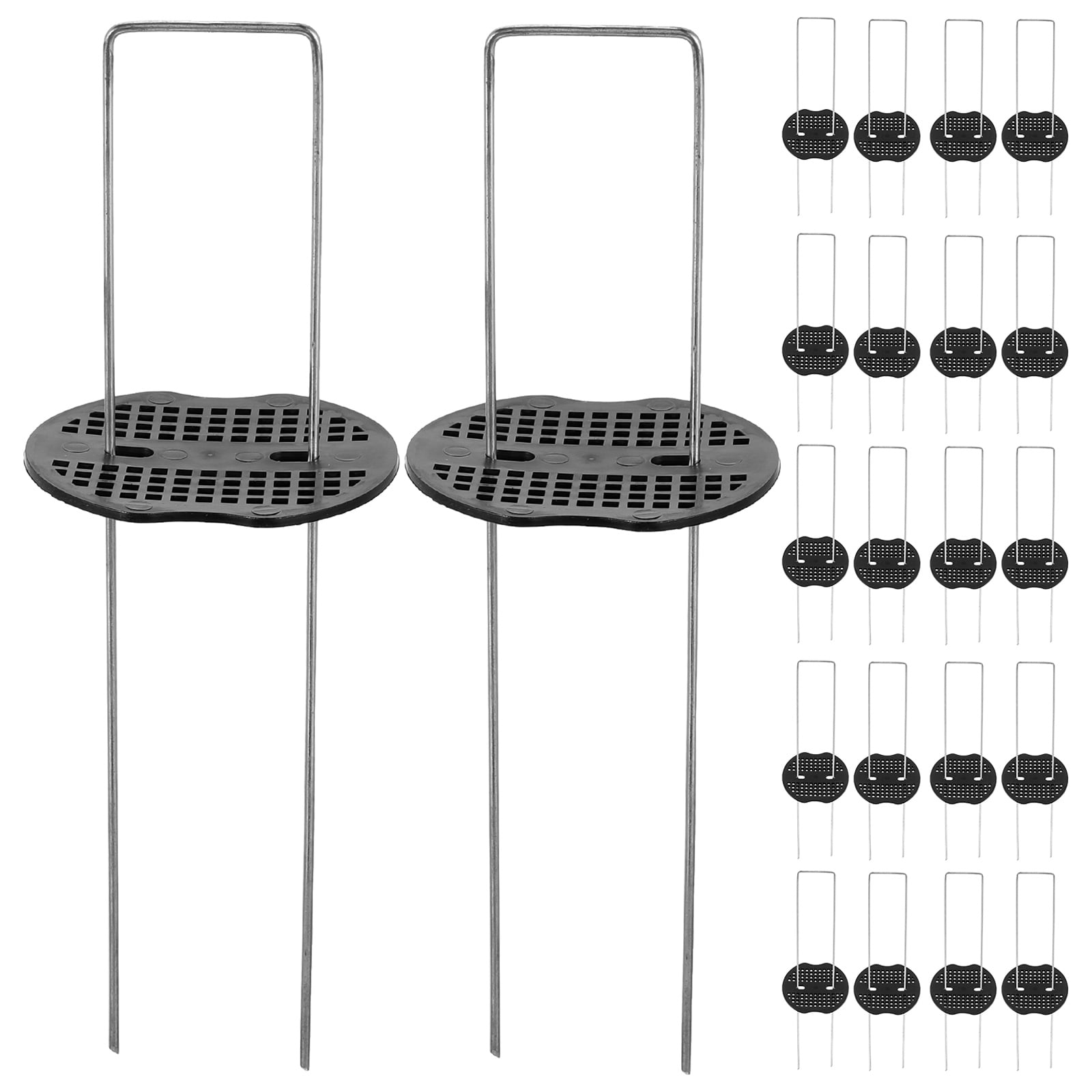 unbranded Garden Peg Set U-shaped Fixing Nails Fence Fix 20X4.7X0.2CM ...