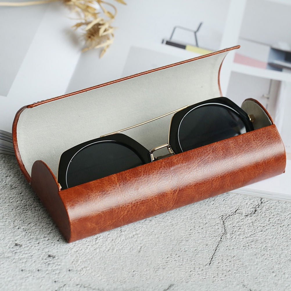 Brown Magnetic Glasses Case Organizer for Sunglasses and Eyeglasses ...