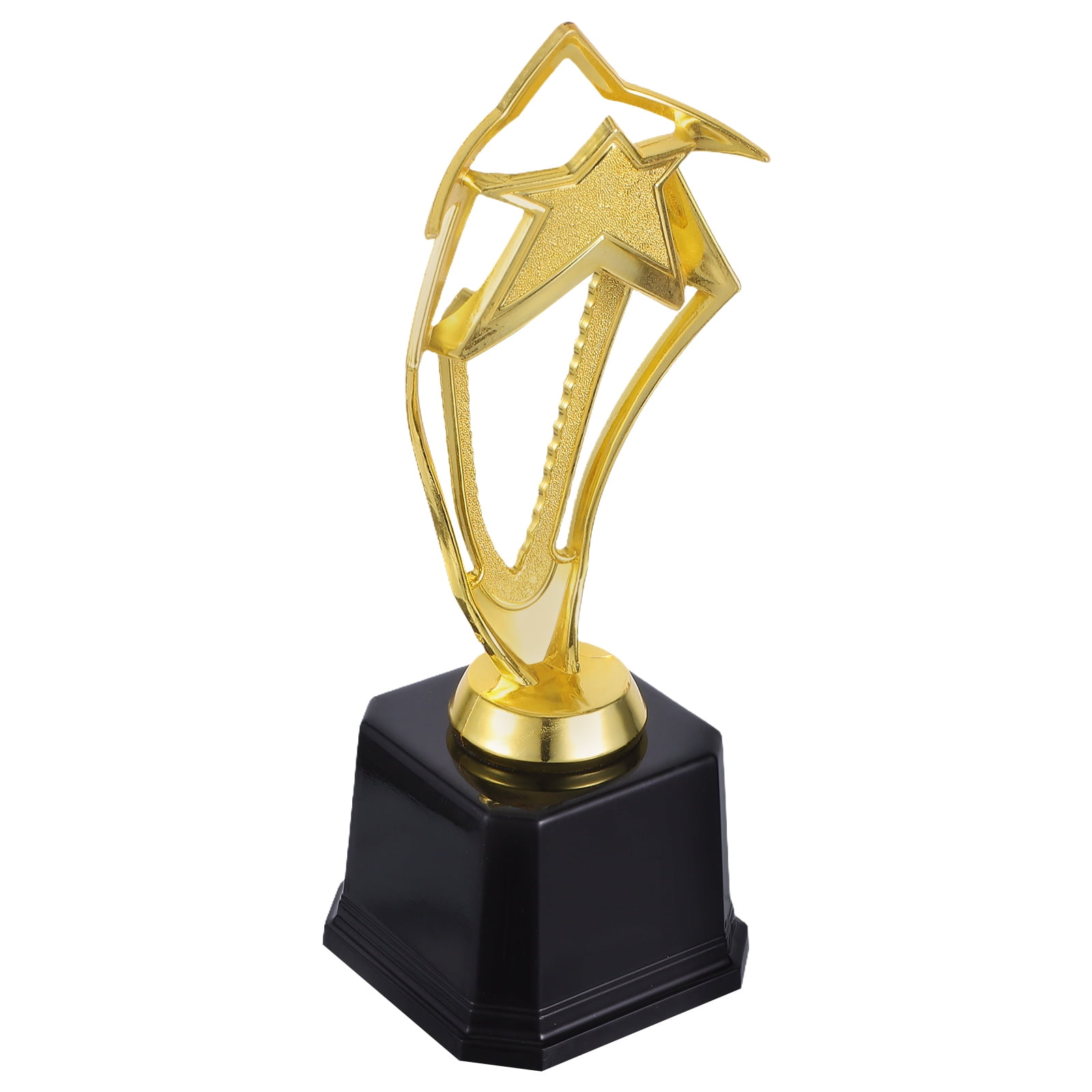 unbranded Golden 20.5cm Hollow out Star Design Award Trophy Plastic ...