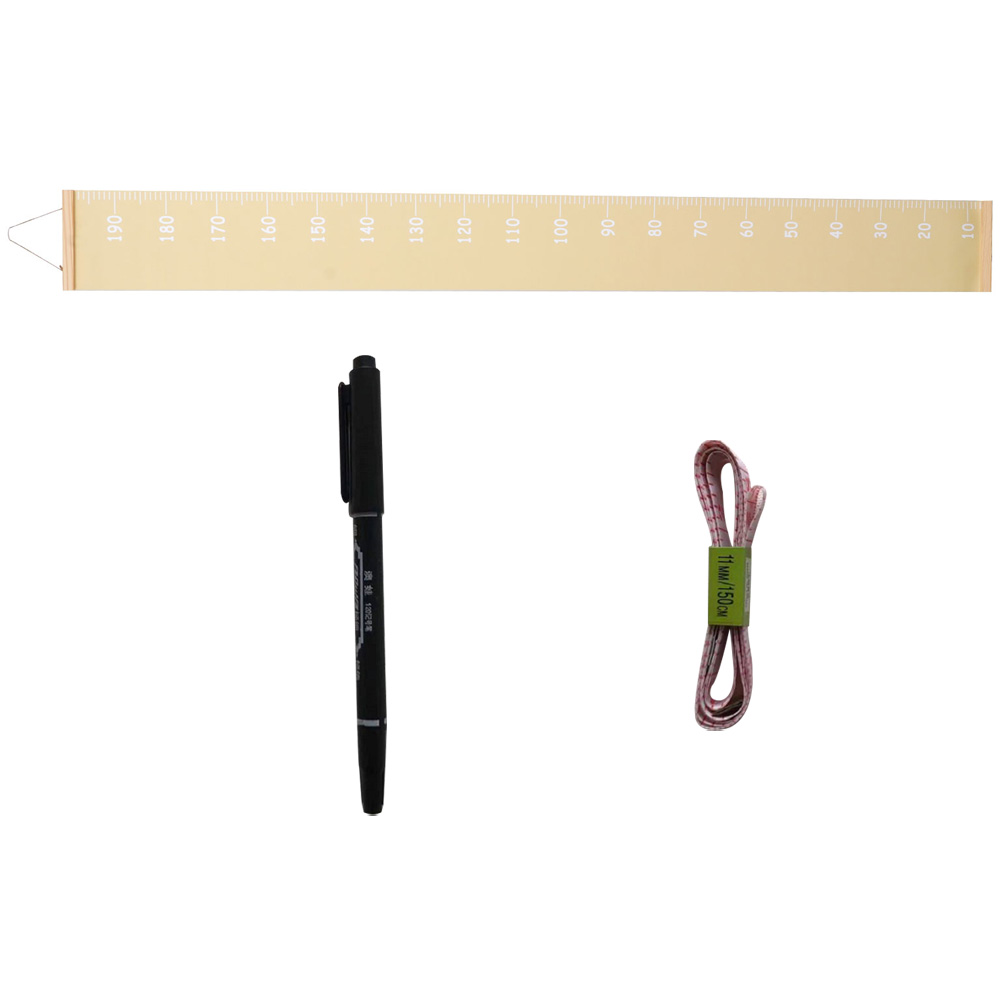 unbranded Growth Chart for Wall Height Measurement Body Toddler Yellow ...