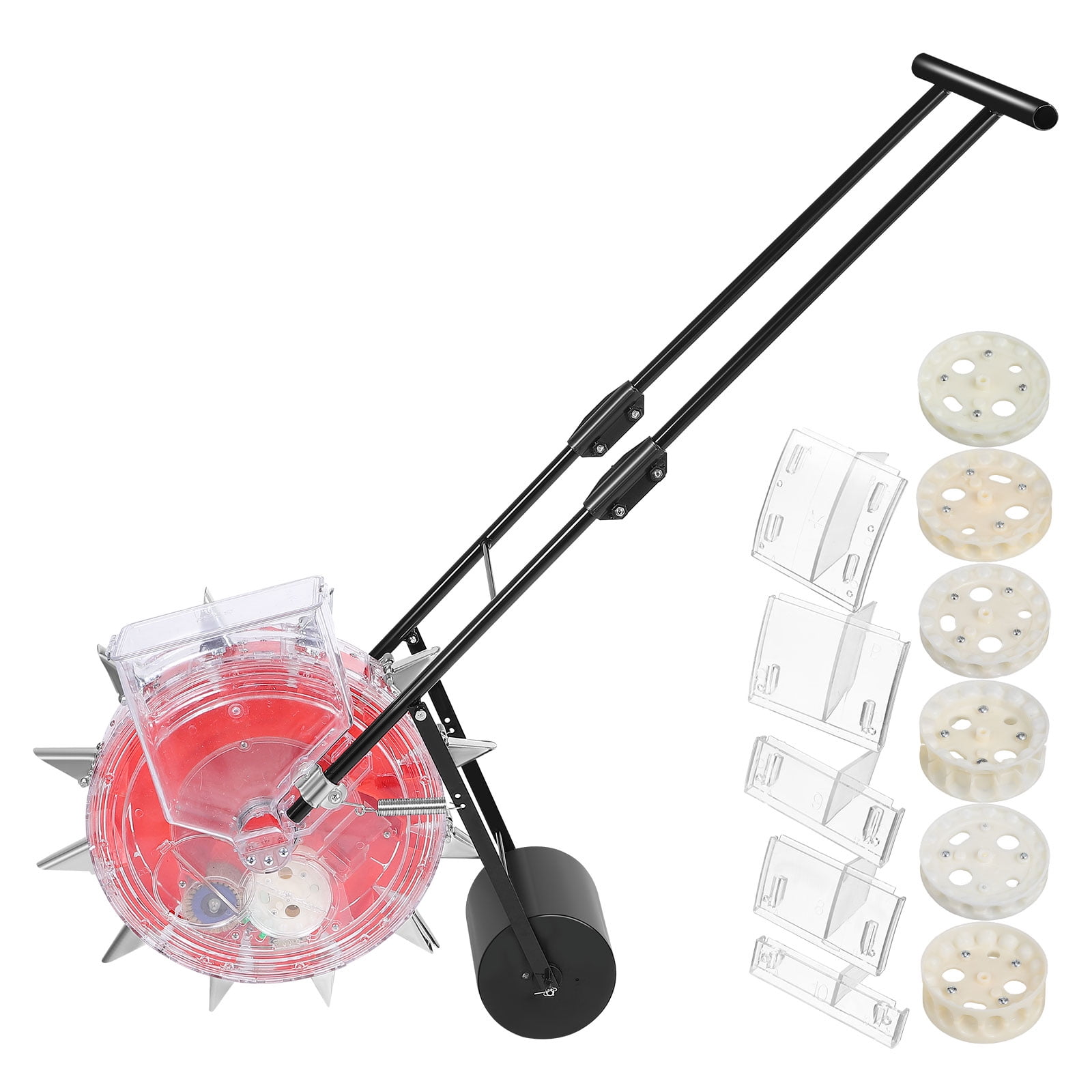 unbranded Hand Push Seeder Garden Roller Hand-push Dispenser Container ...