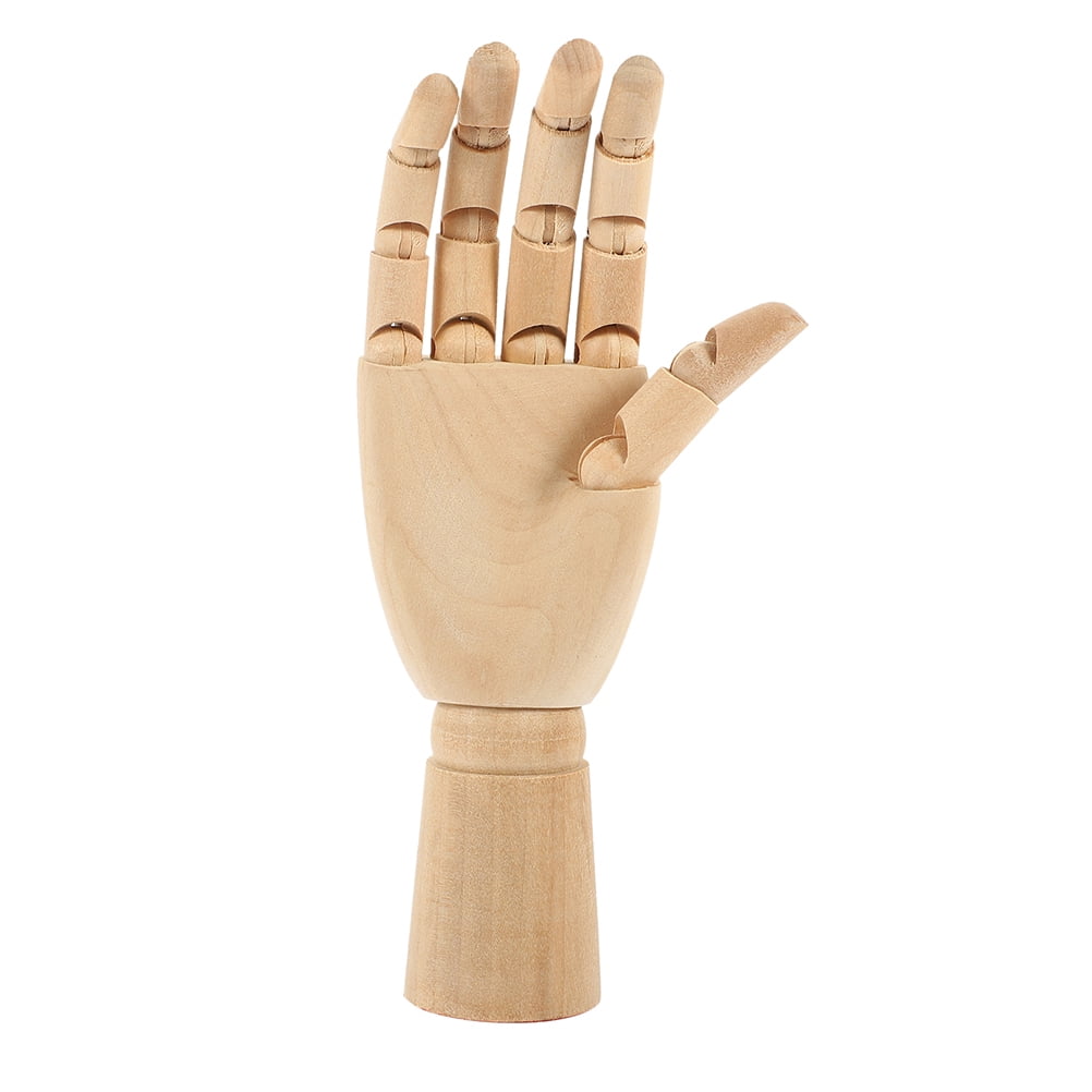 unbranded Handcrafted Wooden Hand Mannequin Poseable Hand Model ...