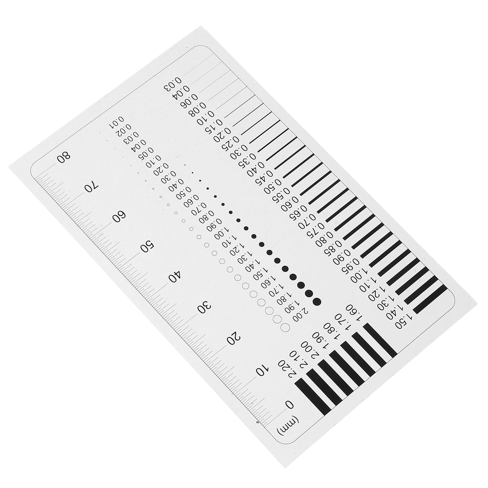 unbranded High Precision SEC Size Estimation Chart Transparent Defect ...