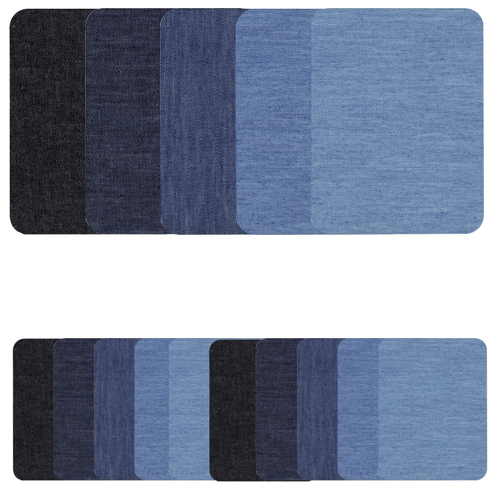 chidgrass Jean Fabric Patches Square Rectangular Oval DIY Clothing ...