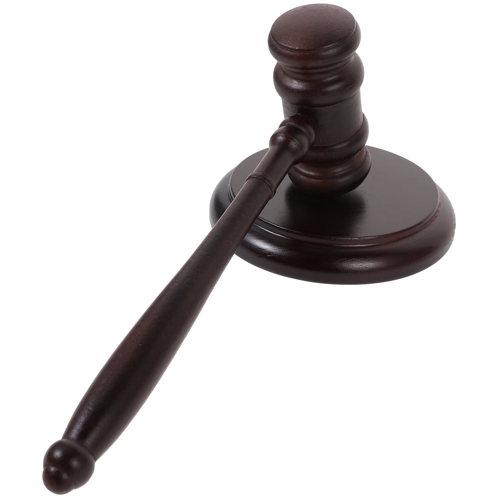 Wooden Gavel Judge Hammer Educational Tool Pounding Mallet with Stand ...