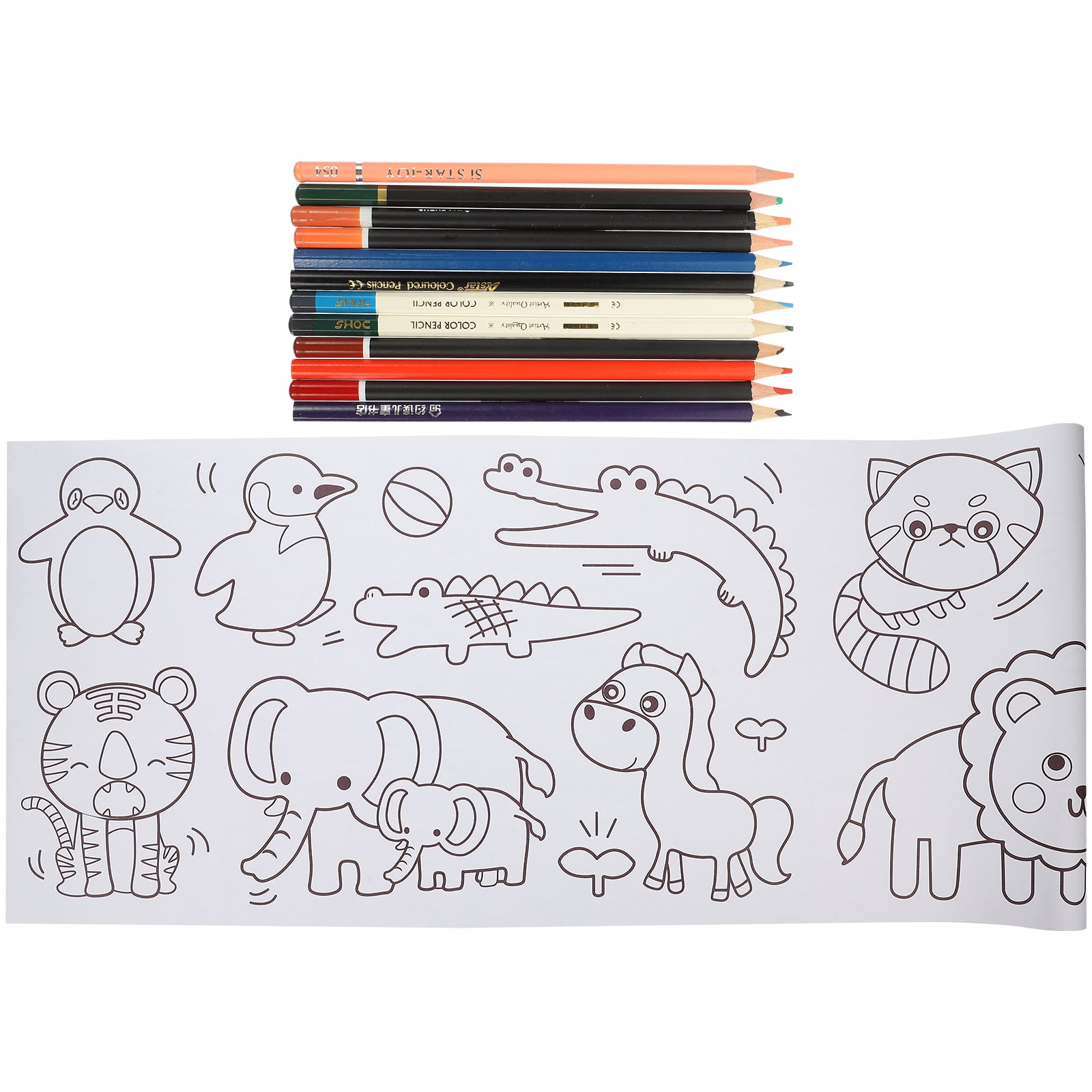 unbranded Kids Jumbo-sized Coloring Poster Doodle Scroll Adhesive Wall ...