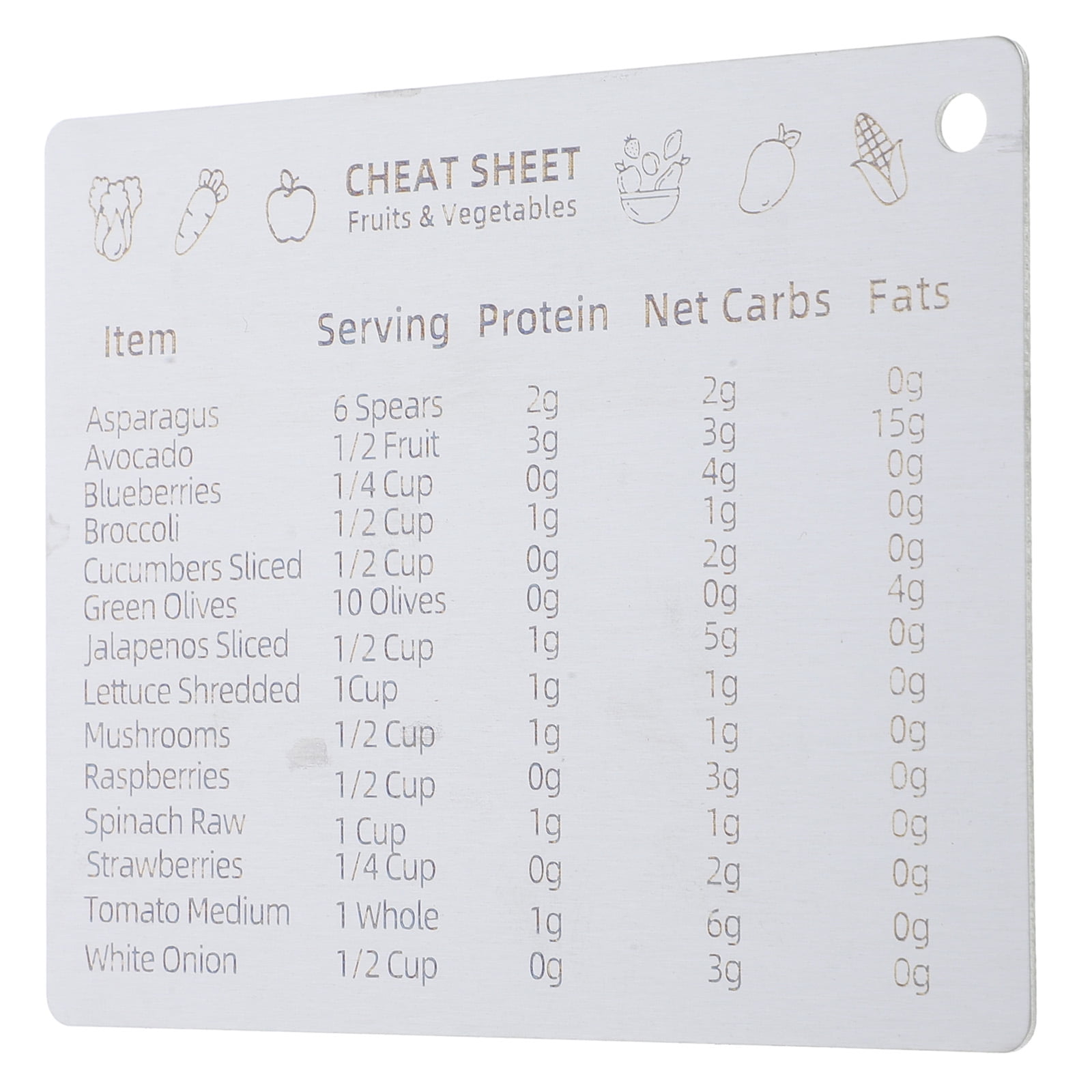unbranded Kitchen Conversion Chart Magnet Stainless Steel Refrigerator ...