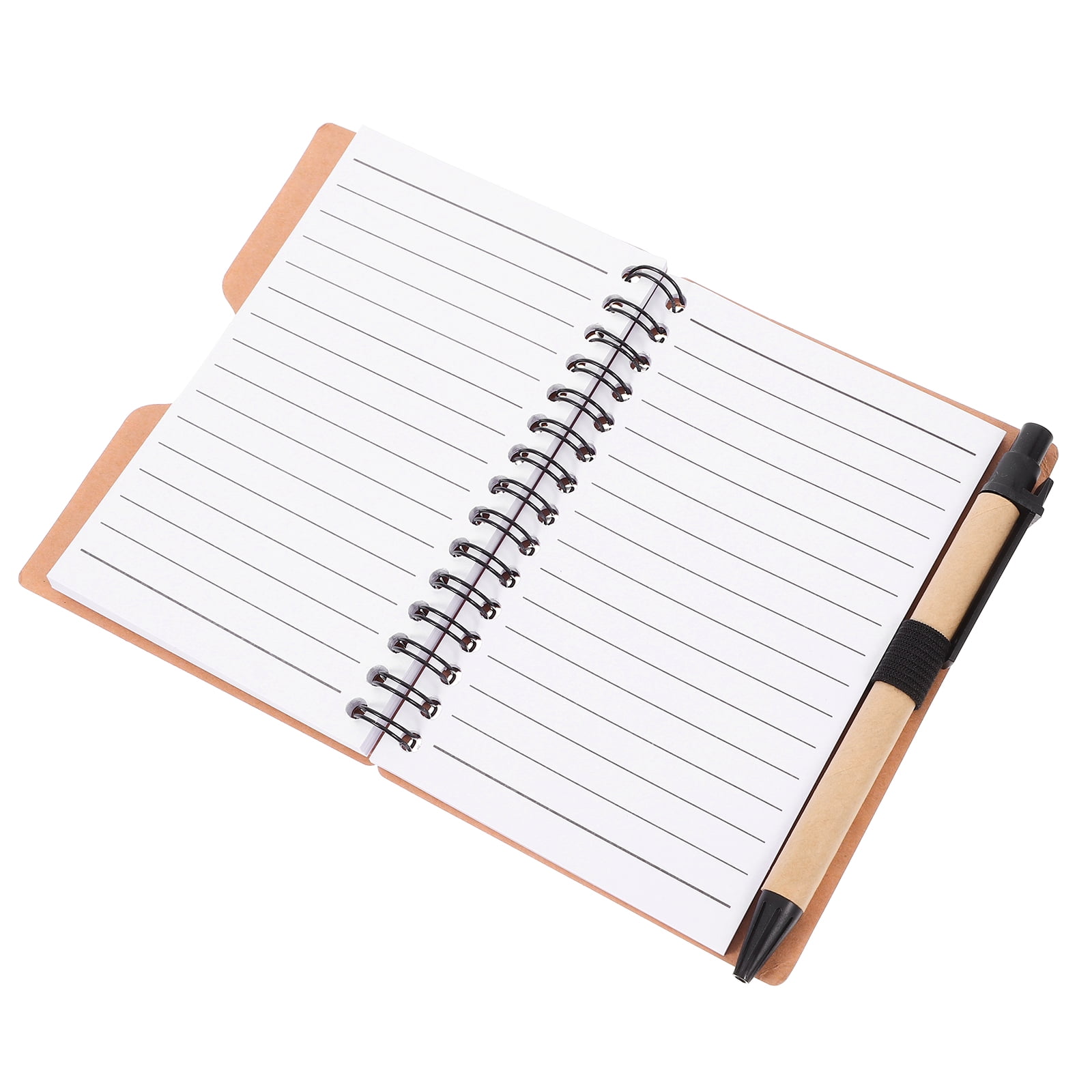 unbranded Kraft Paper Coil Book Spiral Notebook Grid Notebooks Office ...