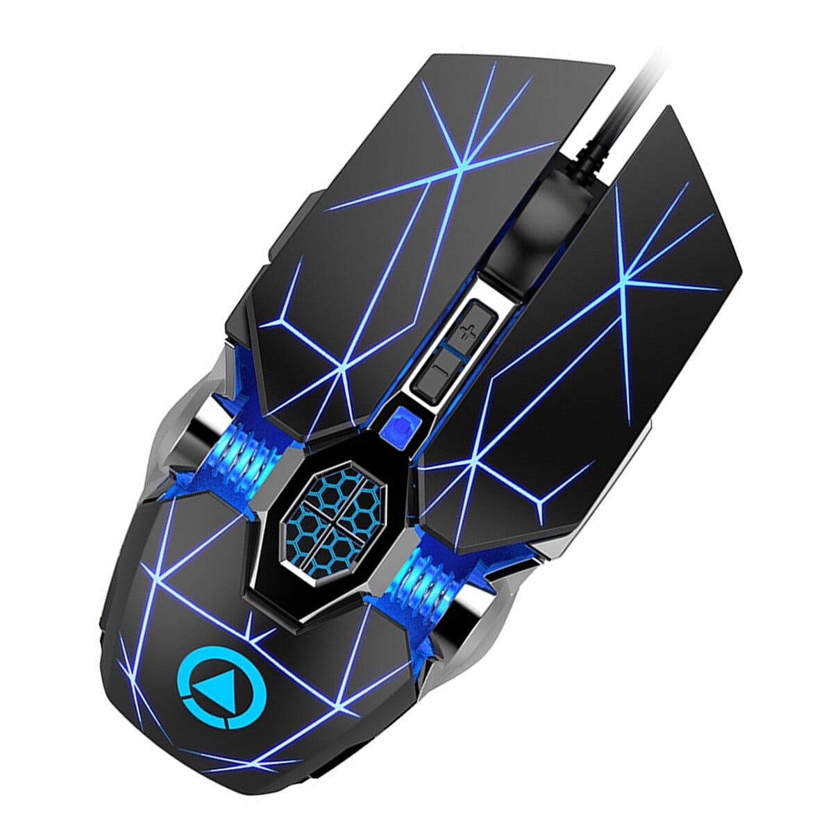 RGB LED Wired Gaming Mouse with Skin-like Grip and Electroplating Flank ...