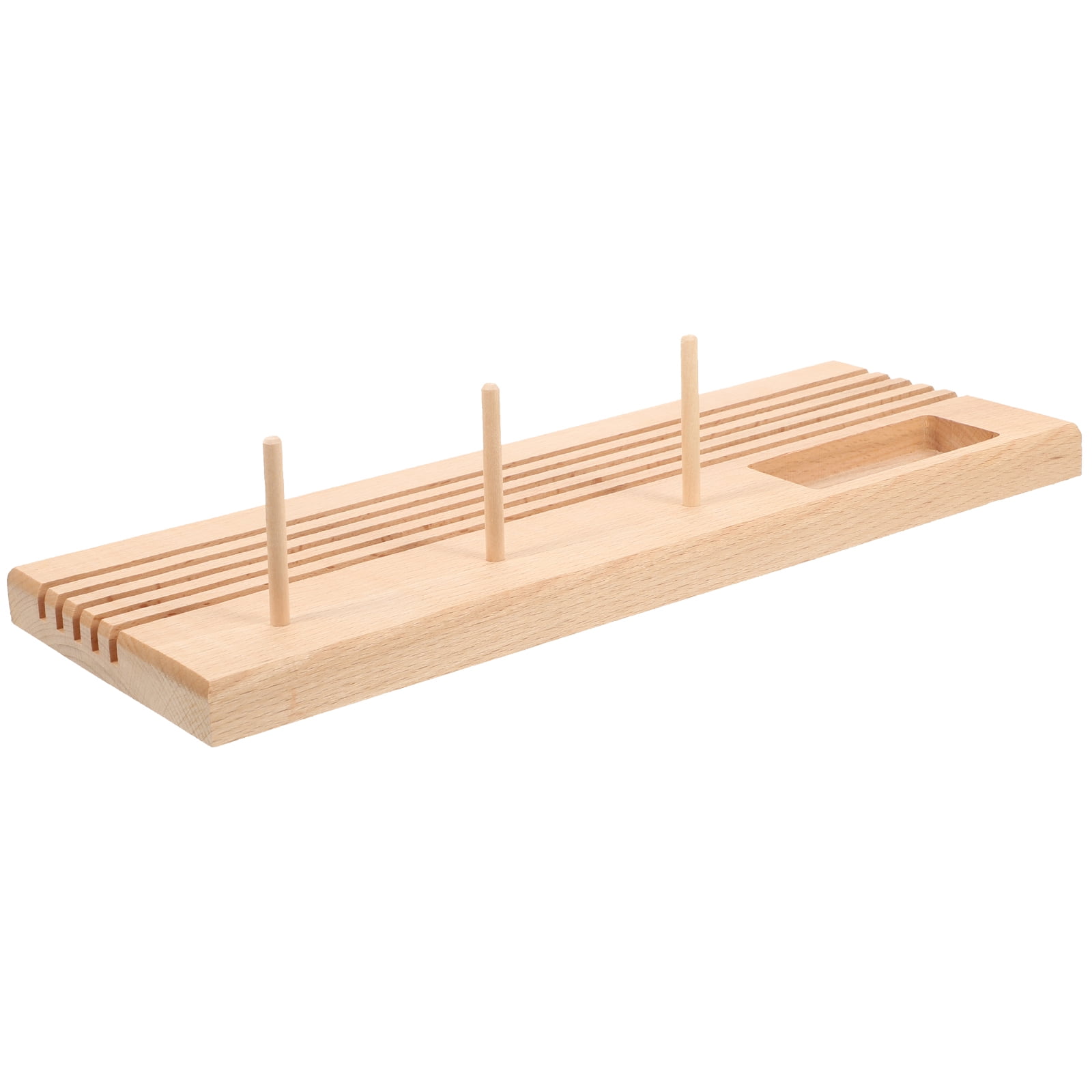 unbranded Large Patchwork Ruler Spool Holder Sewing Thread Rack 35.5X12 ...