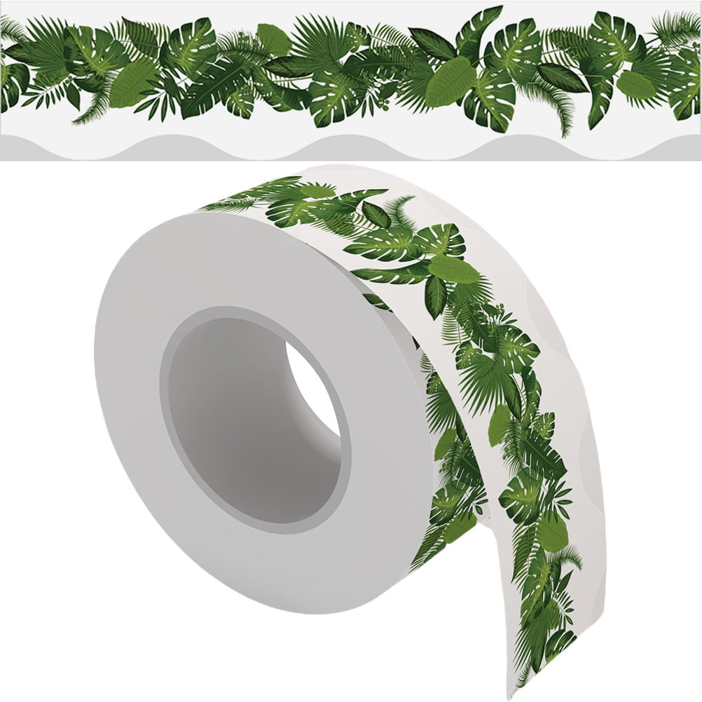 unbranded Leaves Border Sticker Letter Pastel Poster Stickers Cartoon ...
