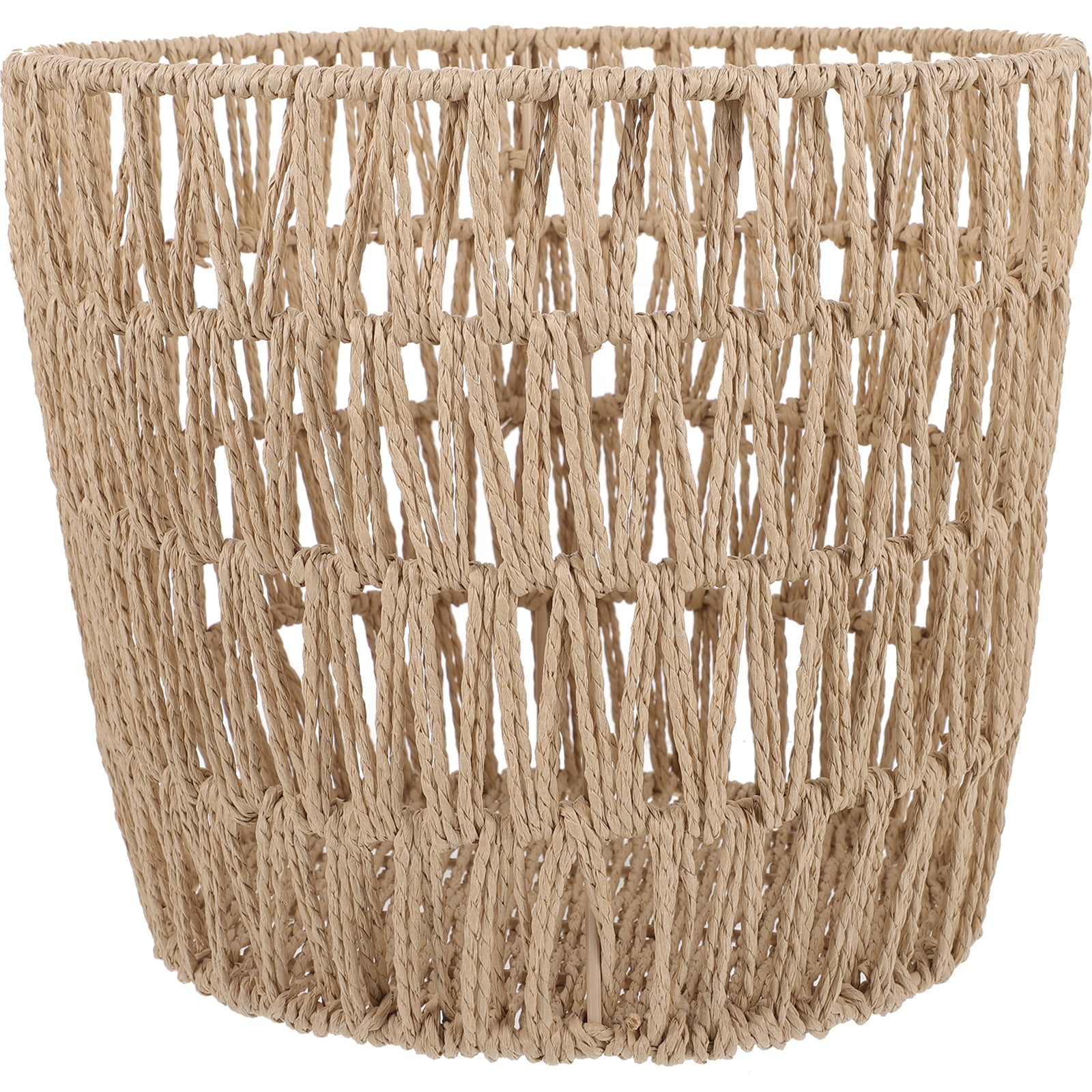 unbranded Lid Trash Basket for Study Room Woven Trash Basket Office ...