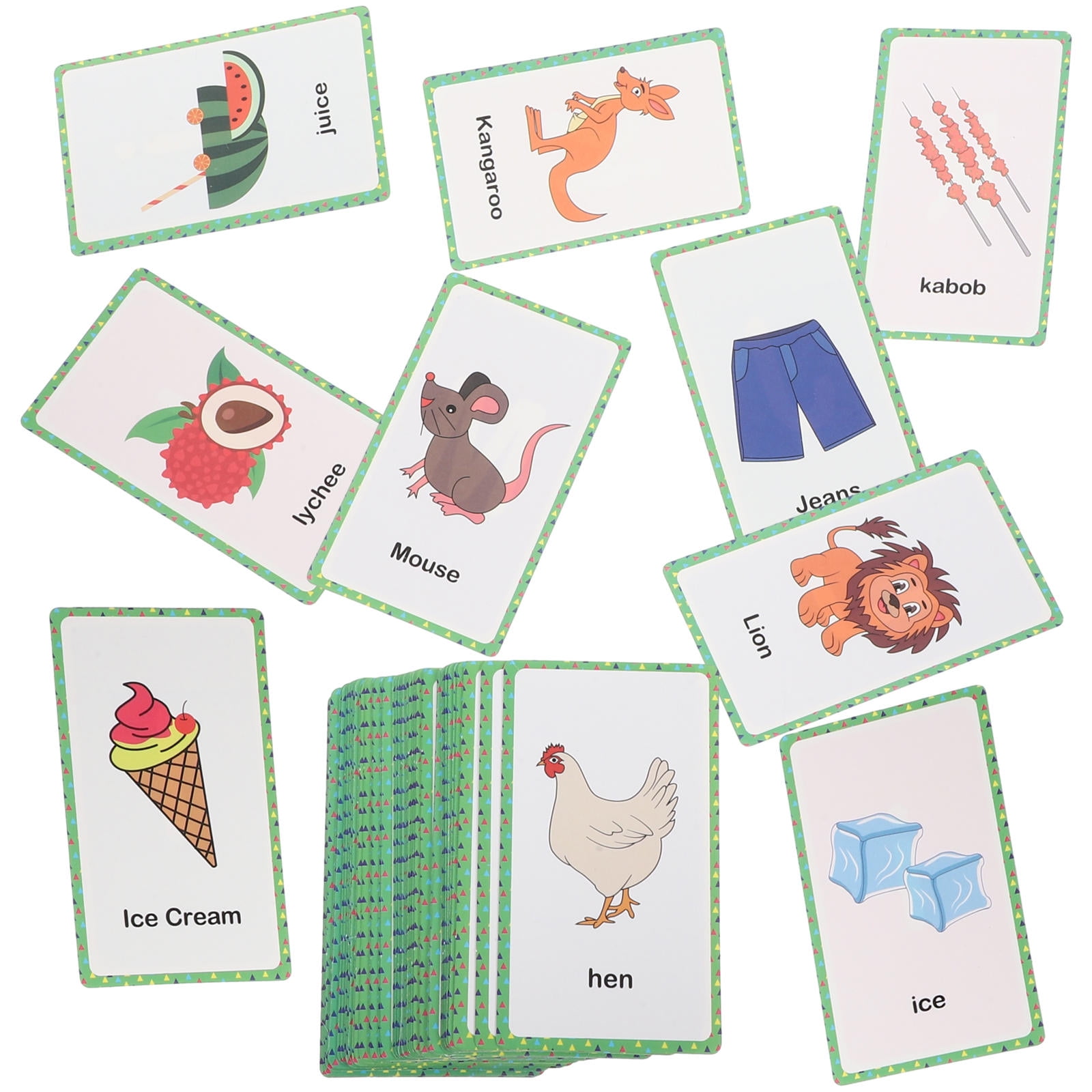 unbranded Lit Letters Flashcards Alphabet Cards Toddler 10.80X6.00X0 ...