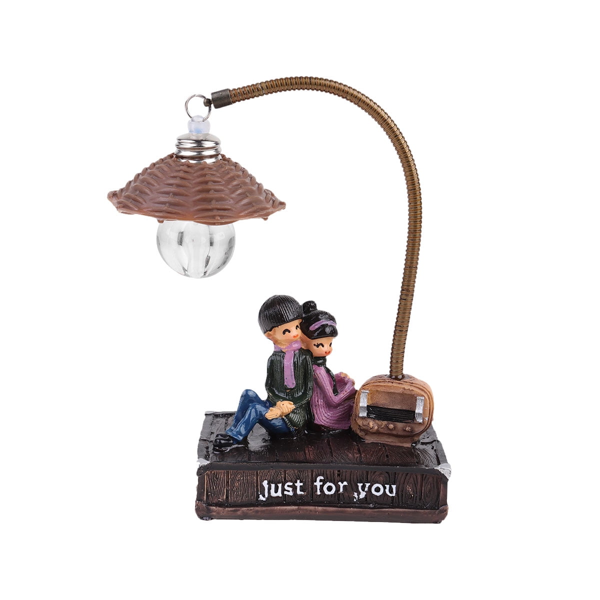 unbranded Loving Couple Figurines Light Home Girls' Gift Student Lovers ...