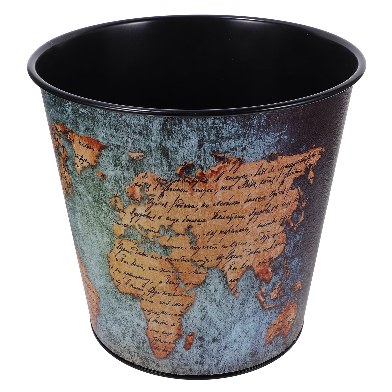 unbranded Map Trash Can Kitchen Garbage Bin Cans Junk Case Laundry ...