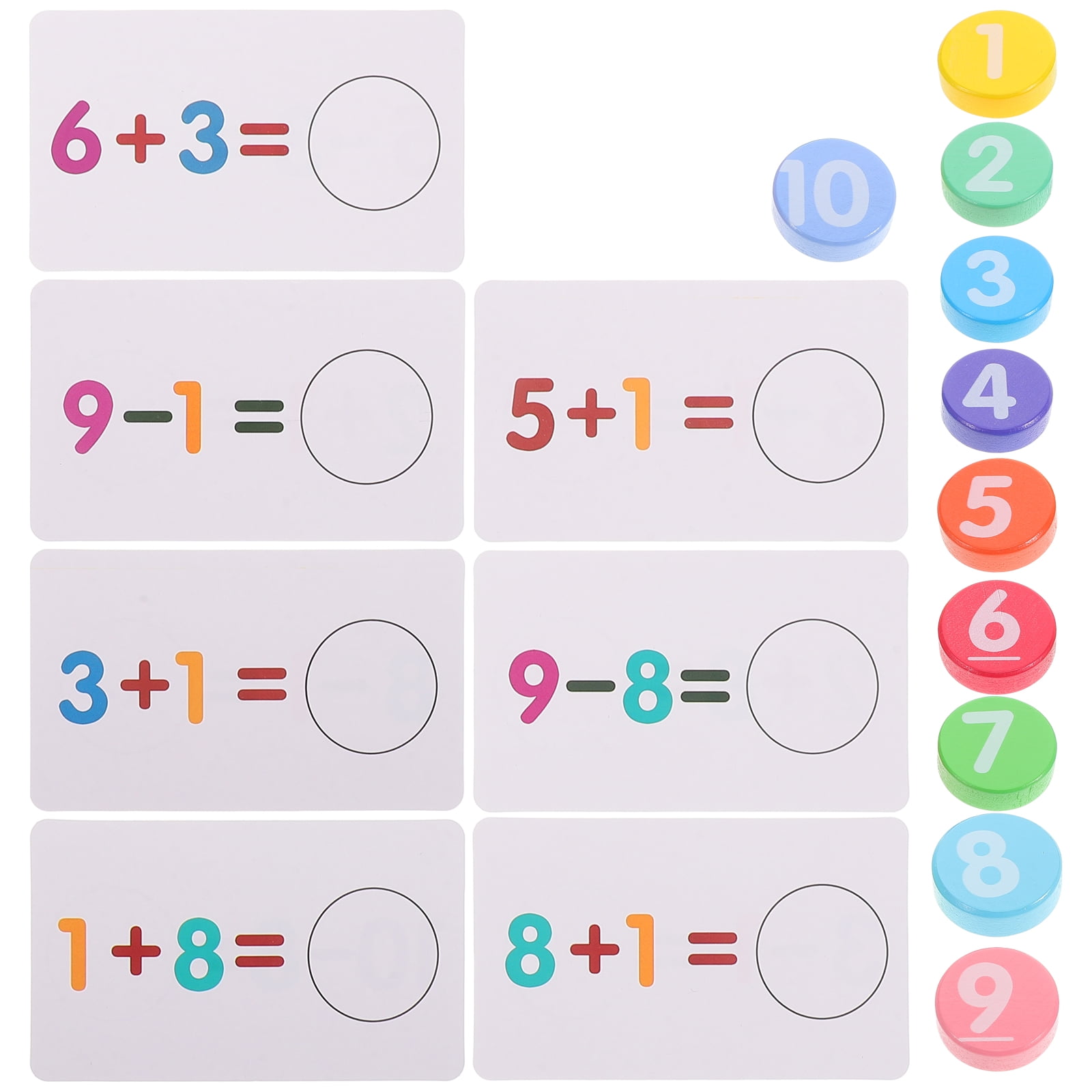 unbranded Math Teaching Aids for Young Children Toddler Flash Cards ...