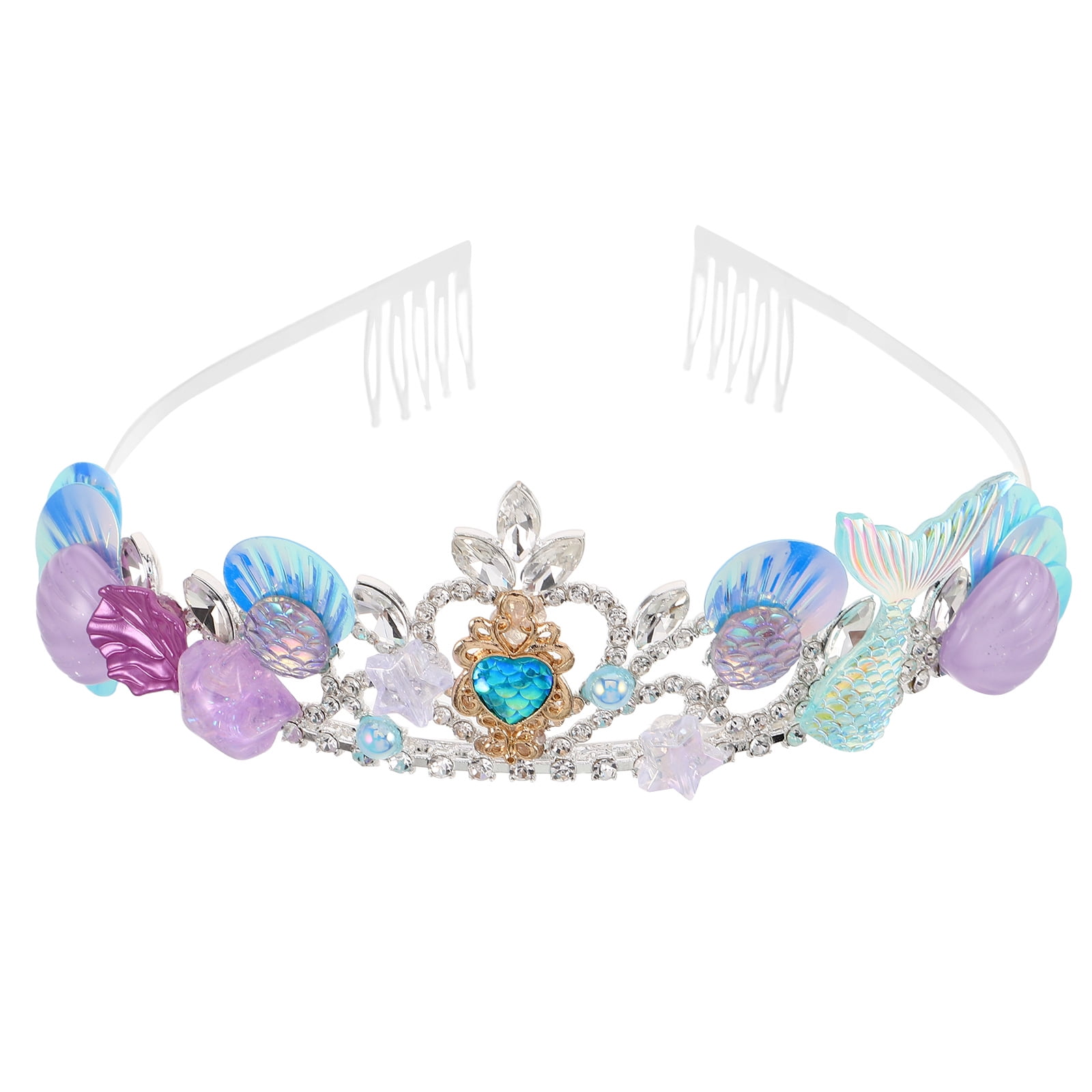unbranded Mermaid Crown Headpiece Elegant Seashell And Fish Hair ...