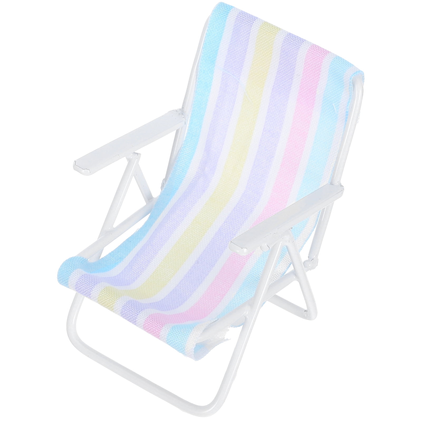 unbranded Mini Beach Chair Mini Deck Chair Beach Chair Model Doll House ...