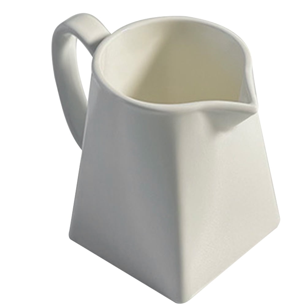 unbranded Mini Ceramic Creamer with Handle Porcelain Mini Cream Pitcher ...