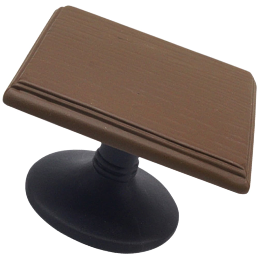 Synthetic Resin Mini Square Table for Decor Light Brown 2.5 Inch x 2.5 ...